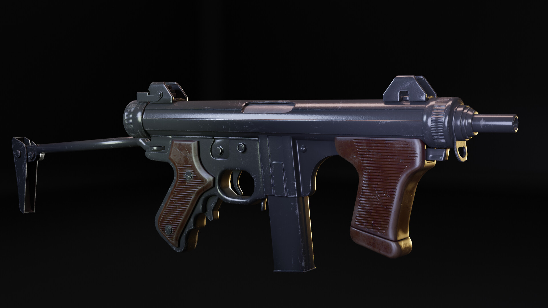 ArtStation - Beretta mp12 machine gun