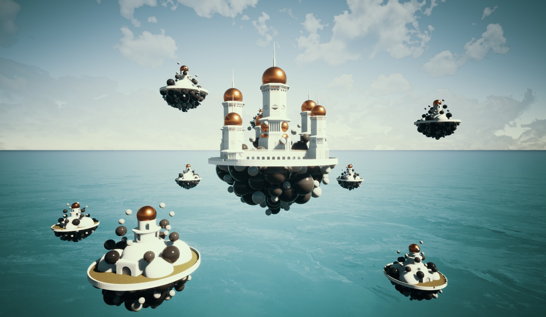 ArtStation - The flying islands