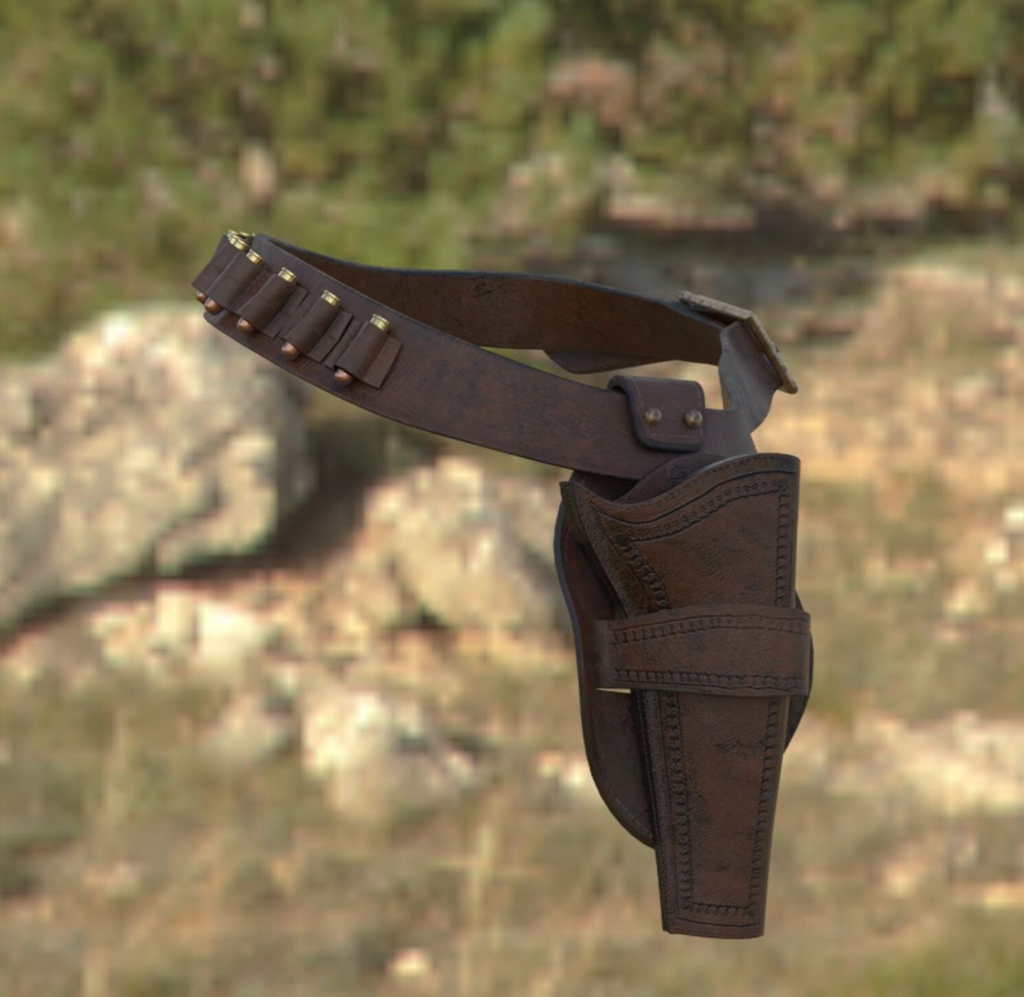 ArtStation - Gun Holster Model