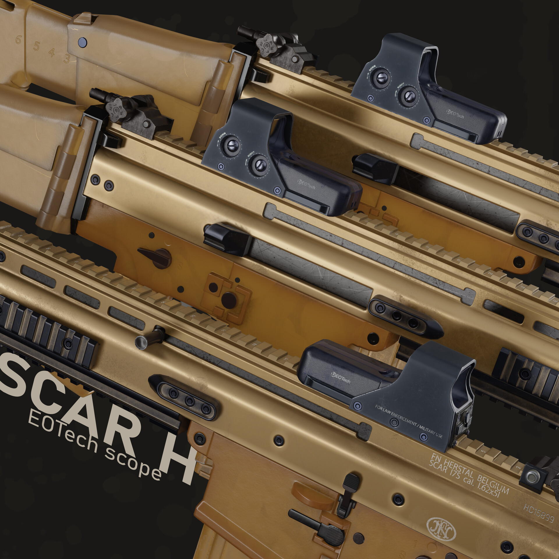 ArtStation - SCAR-H & EOtech scope