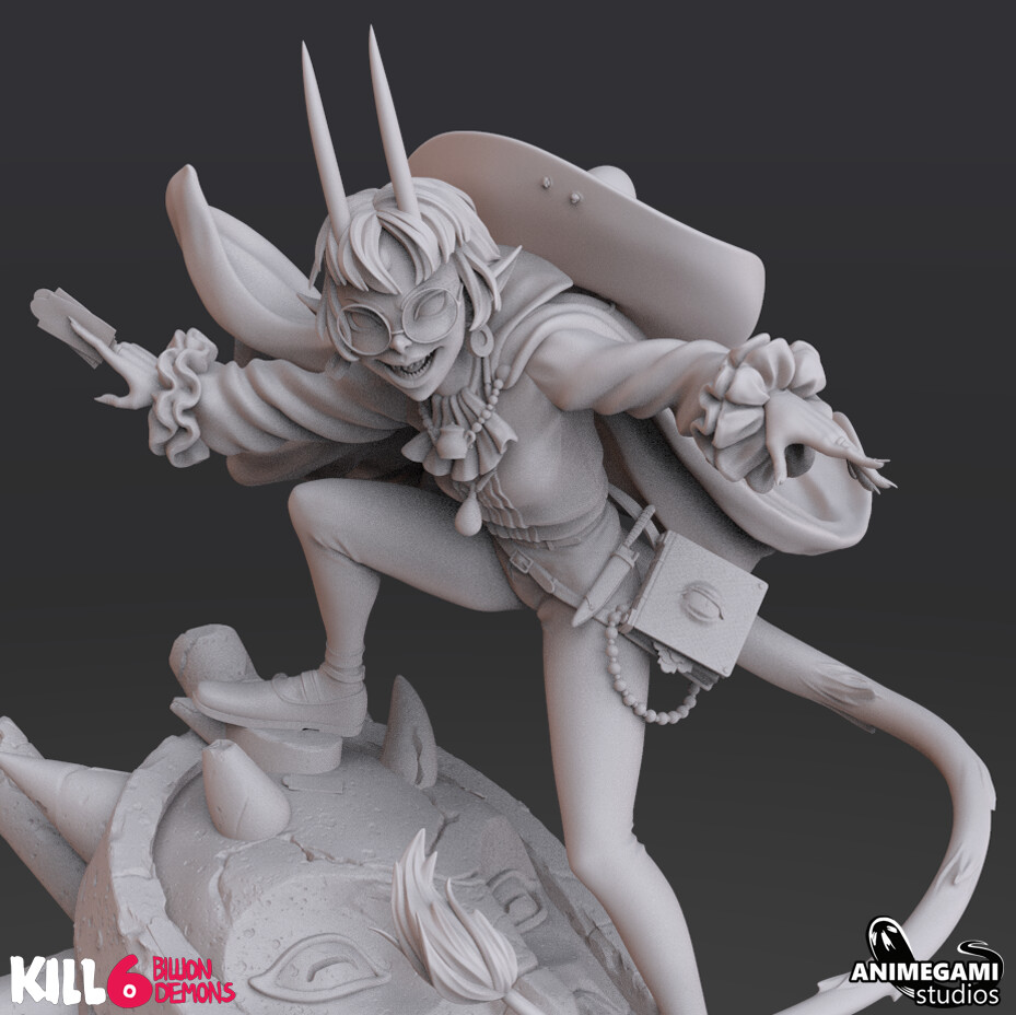 ArtStation - Cio - Kill 6 Billion Demons (1/10 Resin Statue)