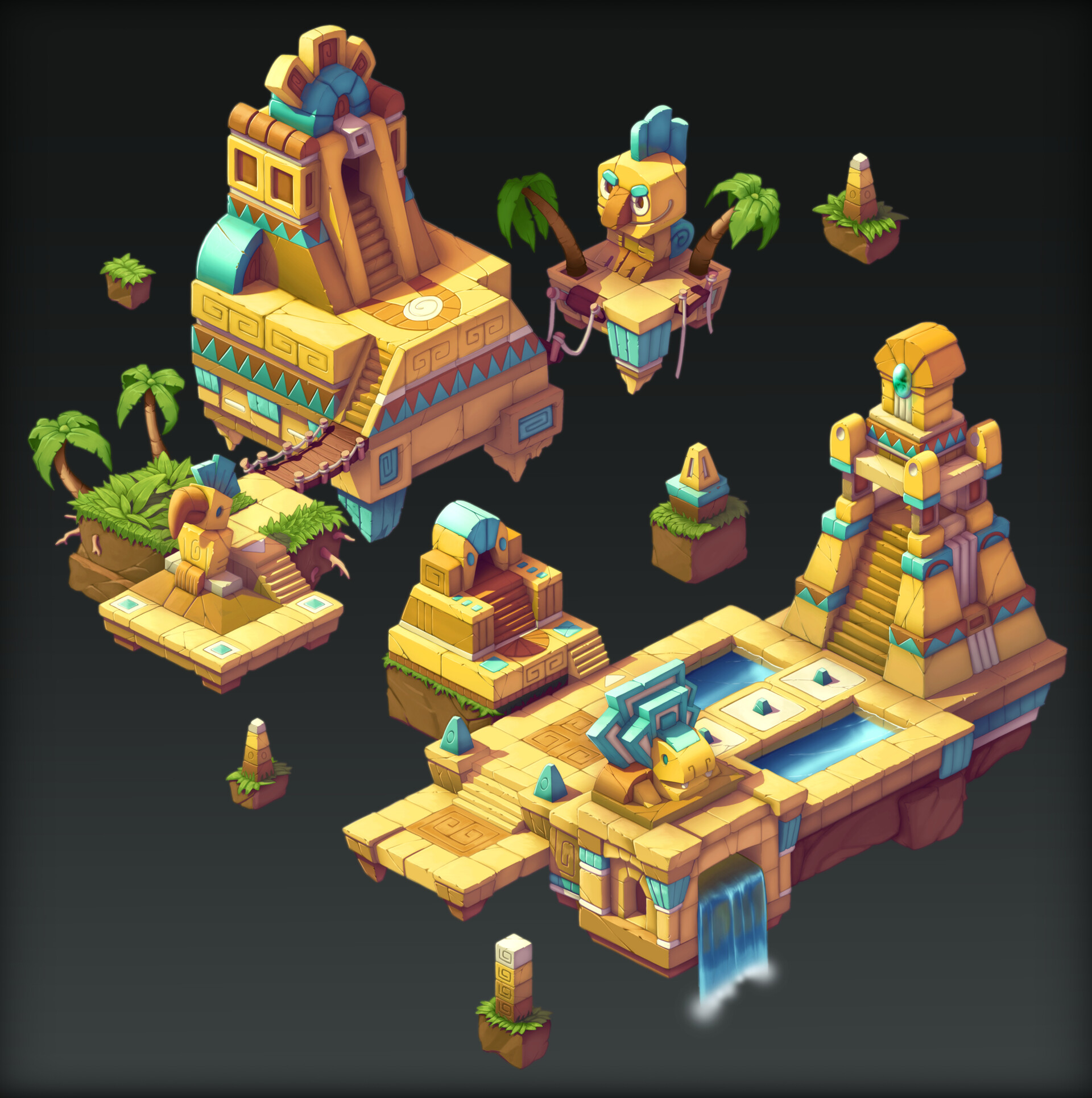 ArtStation - Empire of Sun - Aztec lost city