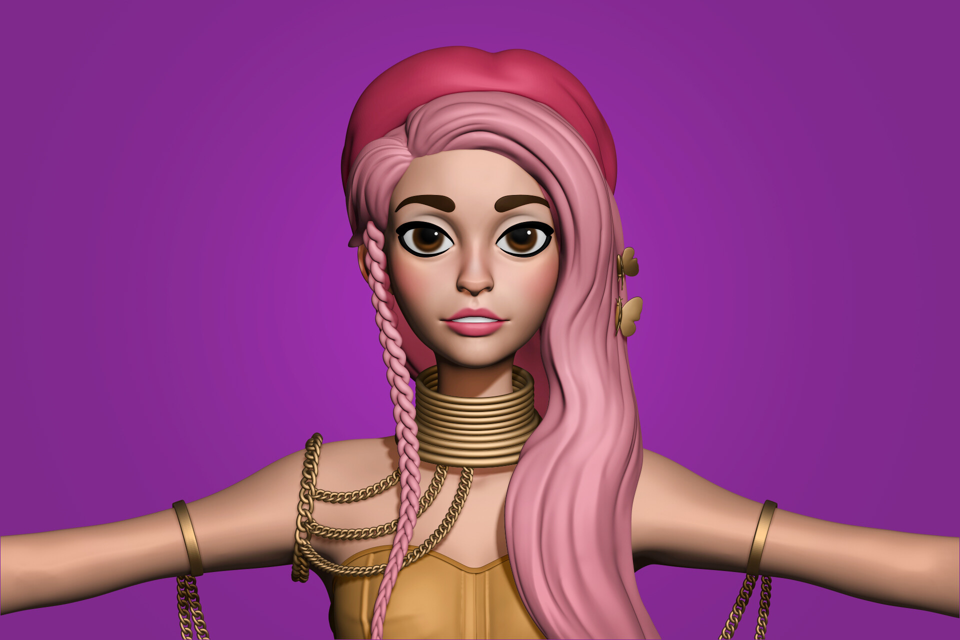 I'm Waar - Commission Stylized Girl