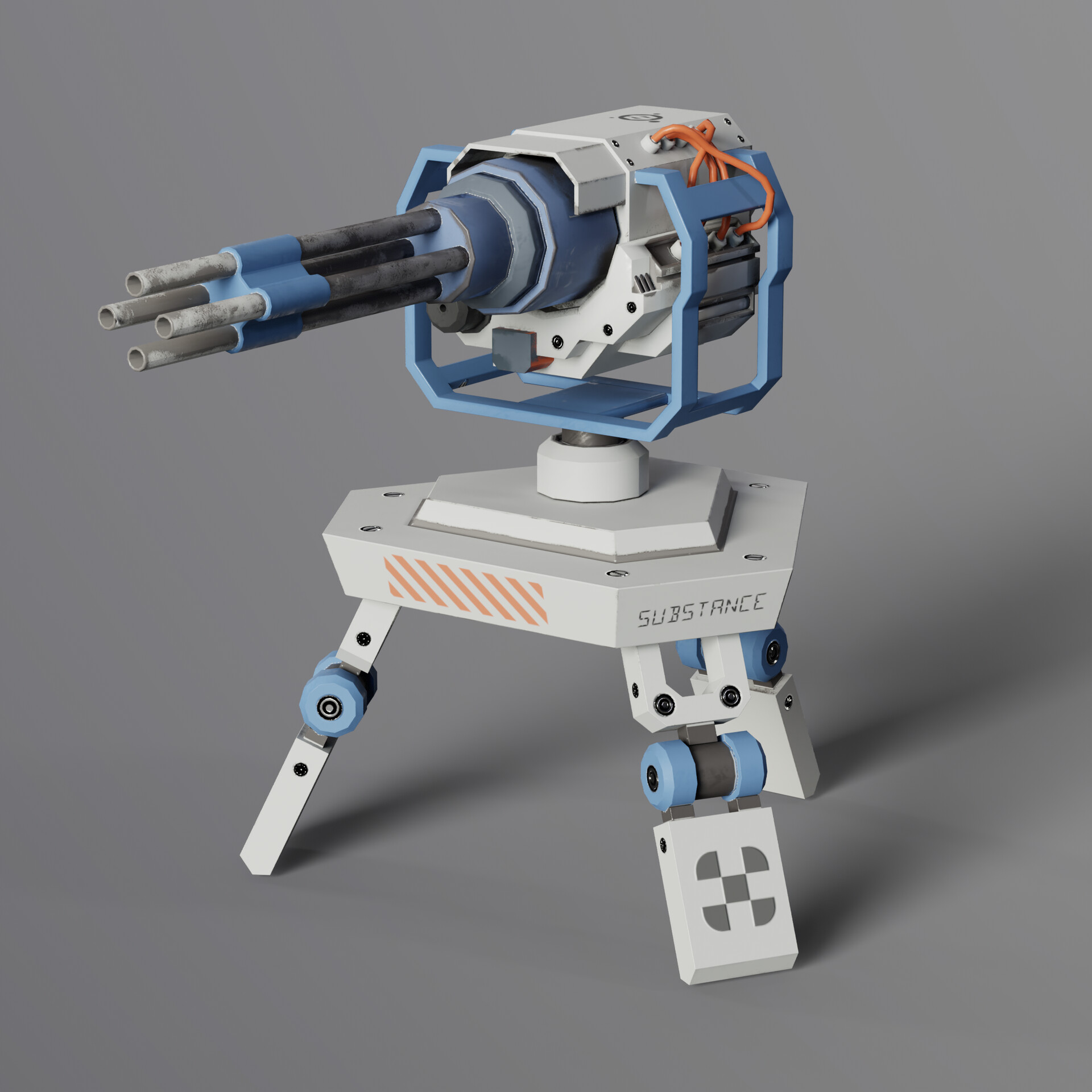 ArtStation - Sci-Fi Mini gun