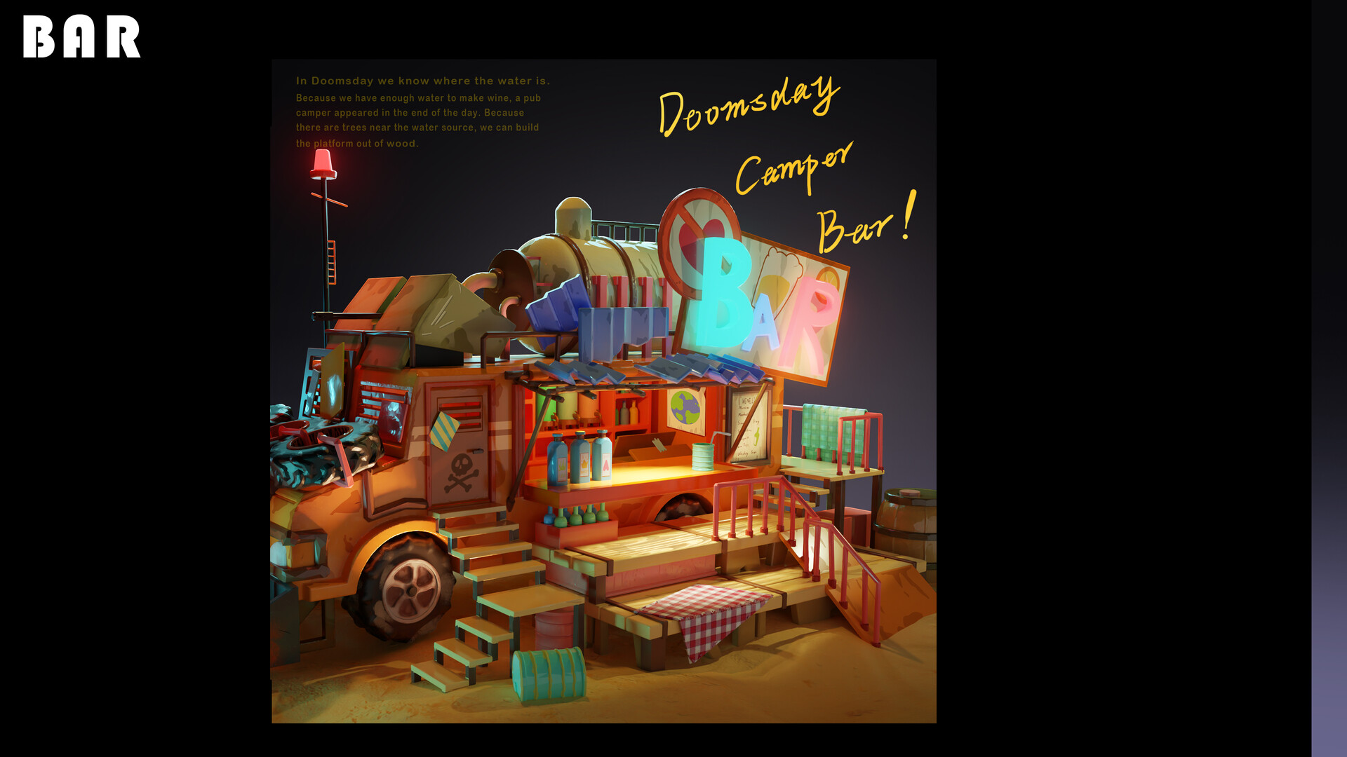 ArtStation - Doomsday Camper Bar