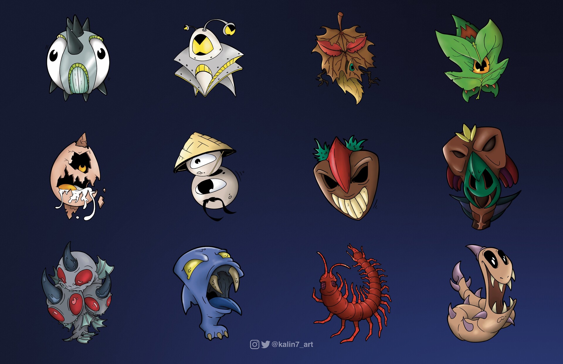 ArtStation - MONSTER CARDS: Character Designs