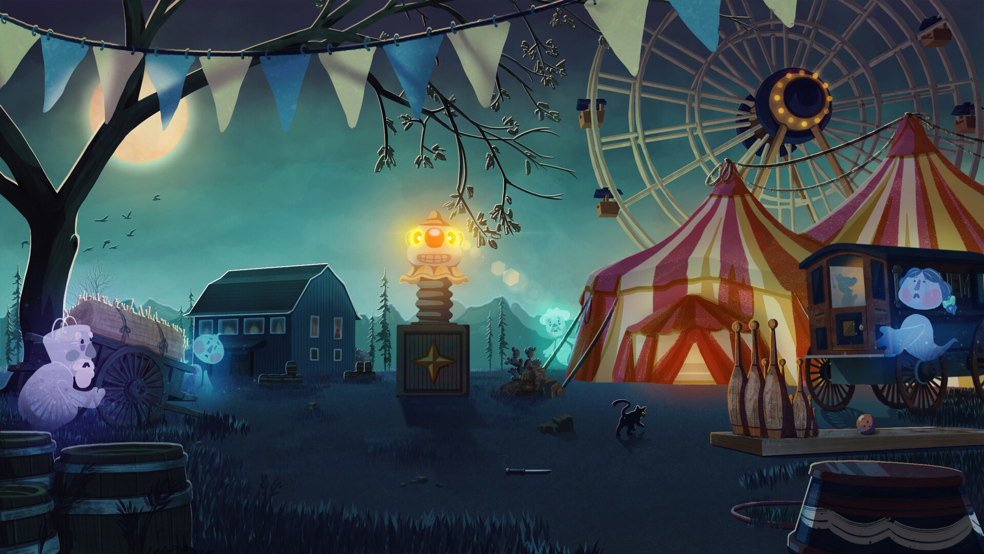 ArtStation - OUR CIRCUS IS ADDING A SPOOKY ACT!! 🎪👻