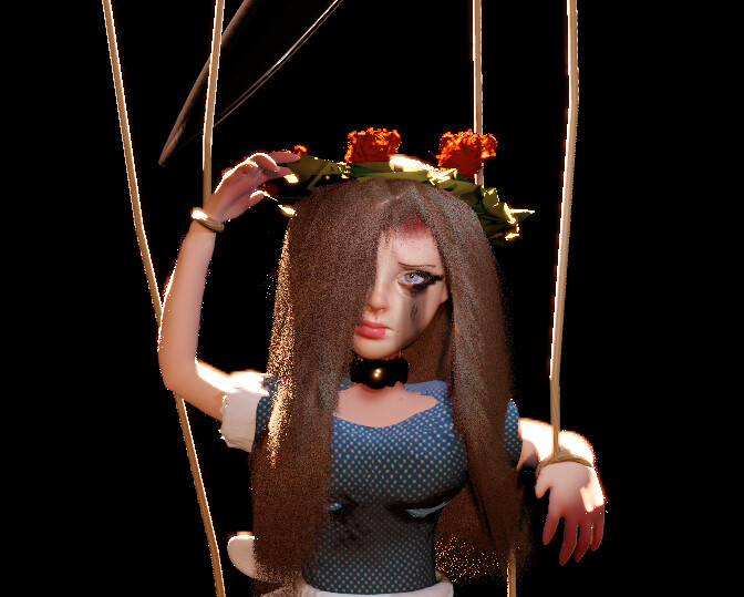 ArtStation - Girl on Strings