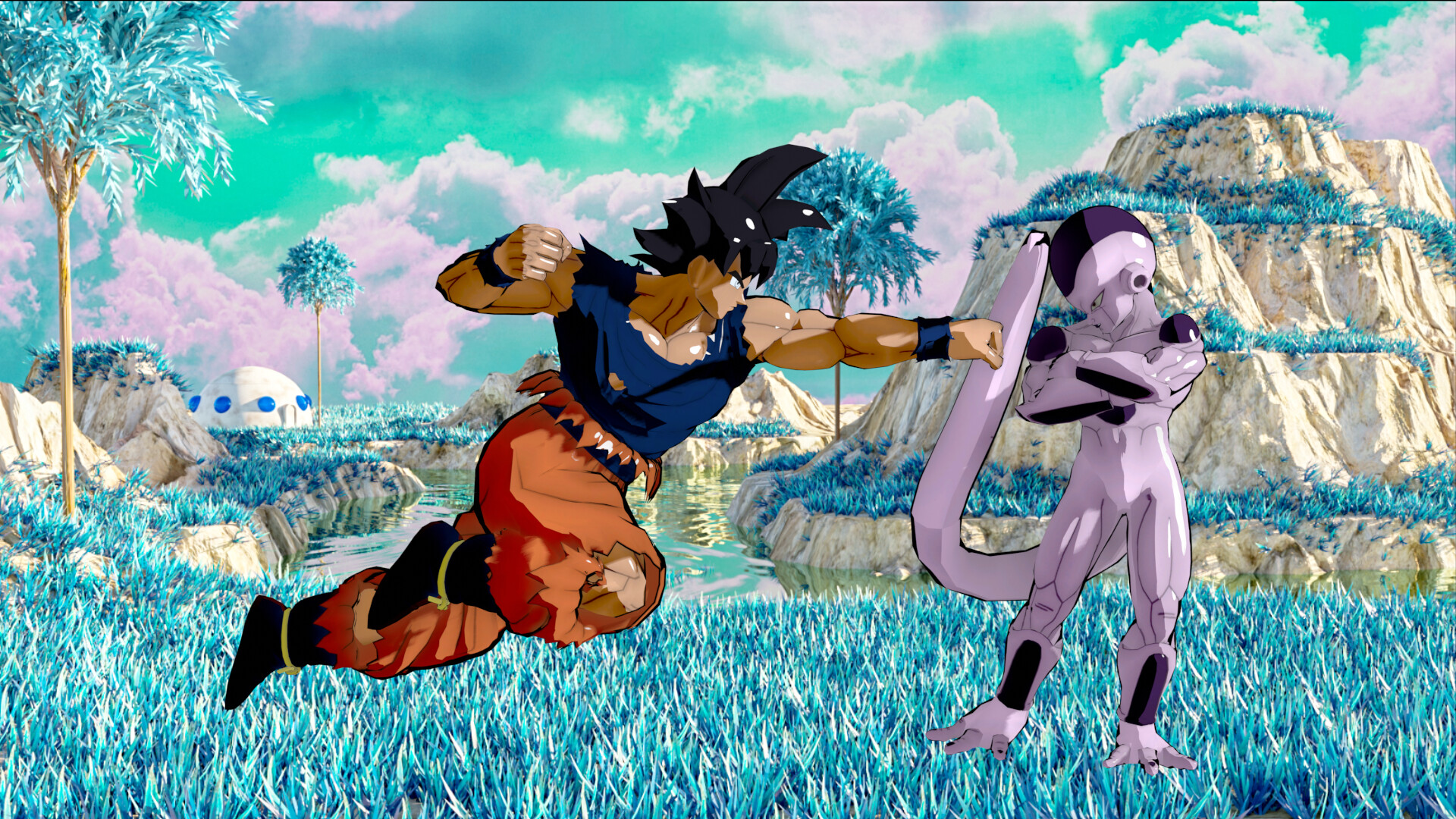 ArtStation - DBZ: Goku vs Frieza (Animated Fight)