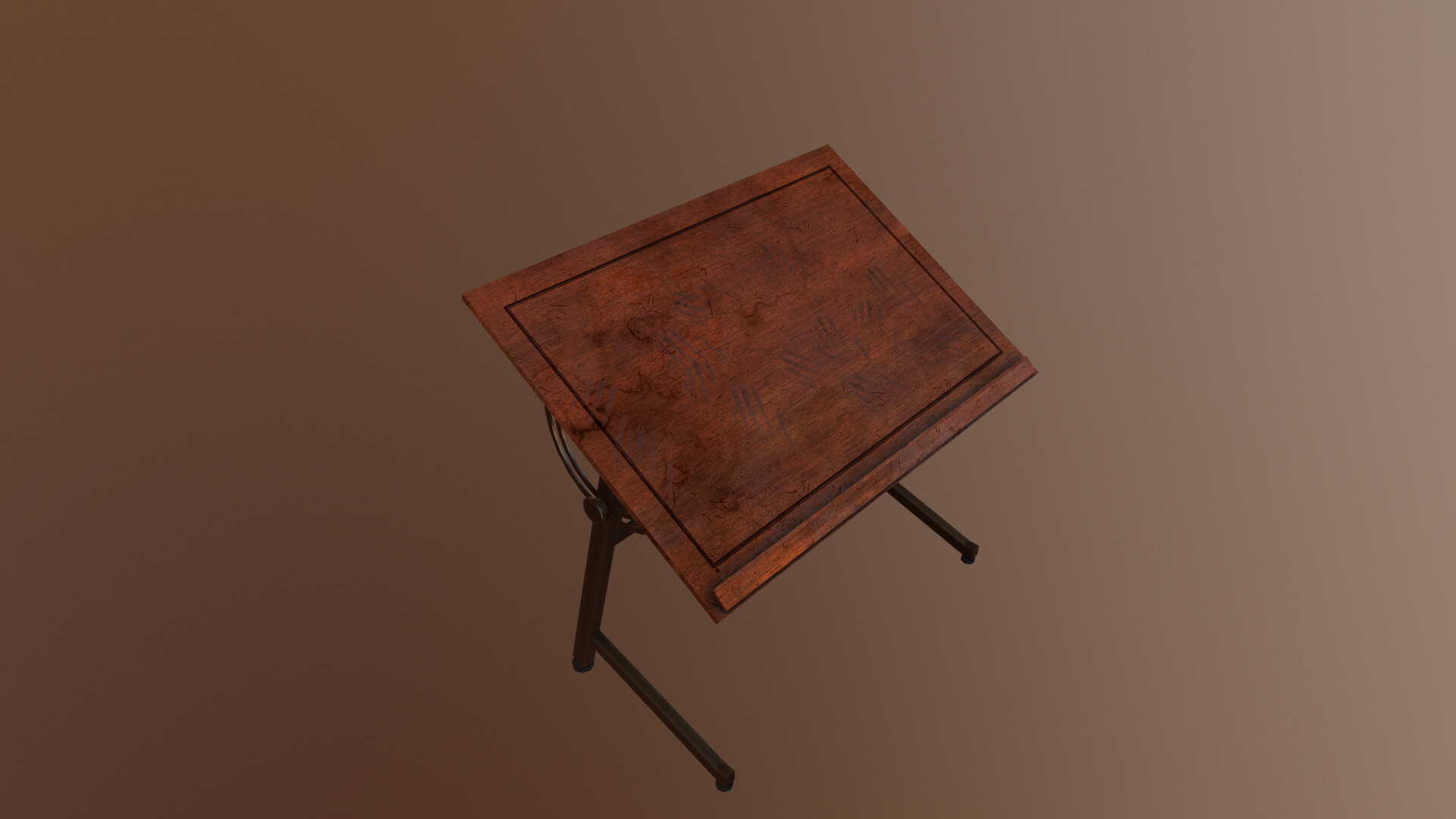 ArtStation - Wood Drawing Table