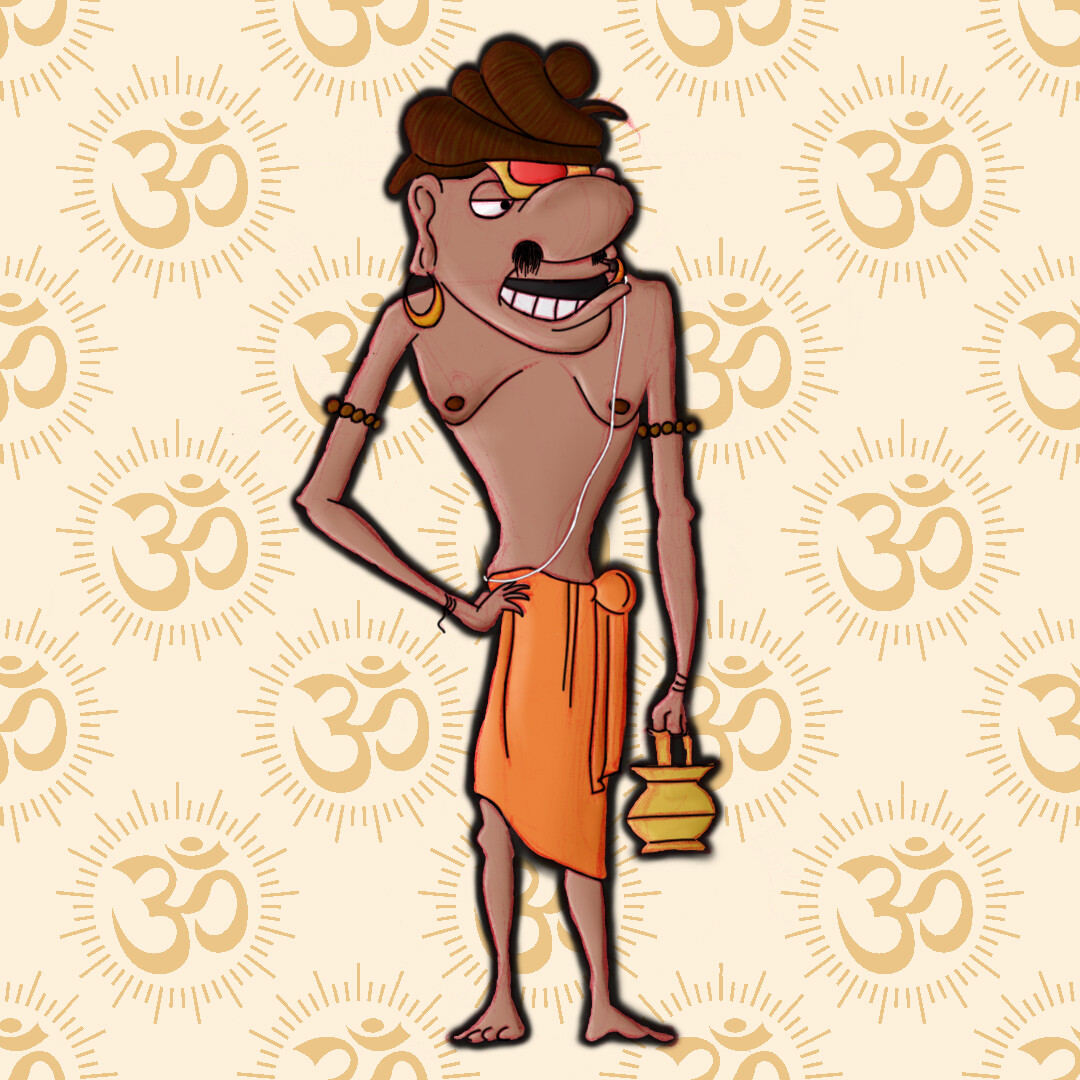 ArtStation - Character Design - Indian Hindu priest