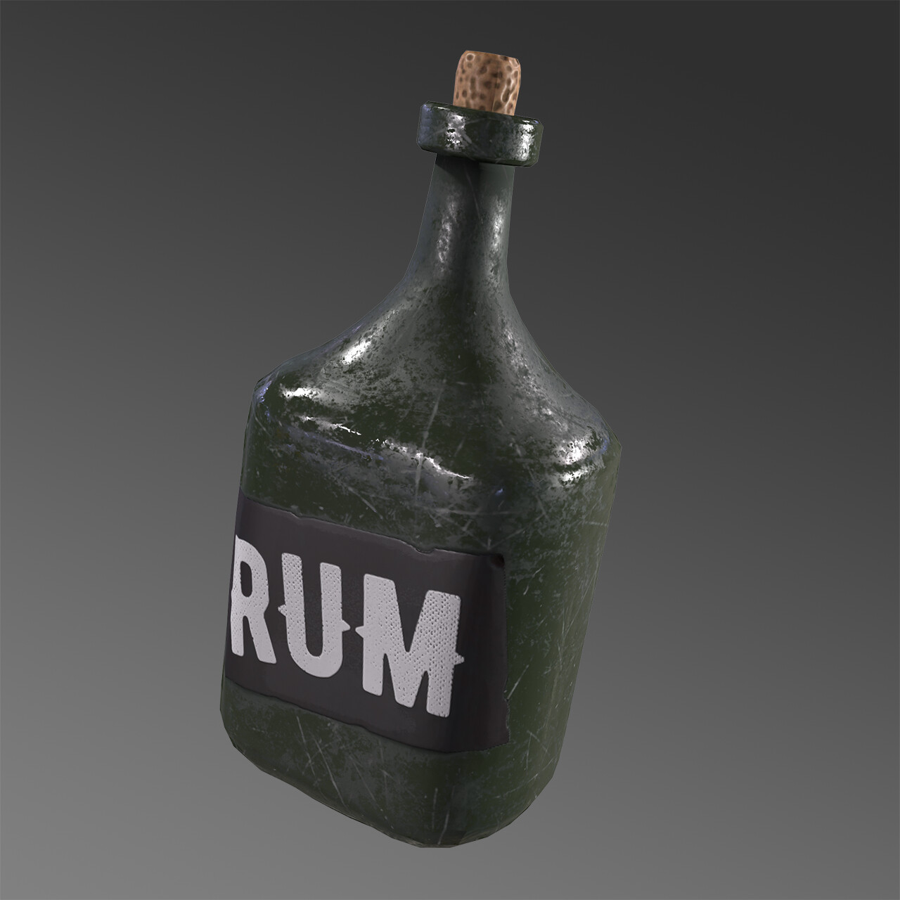 ArtStation - Bottle of Rum