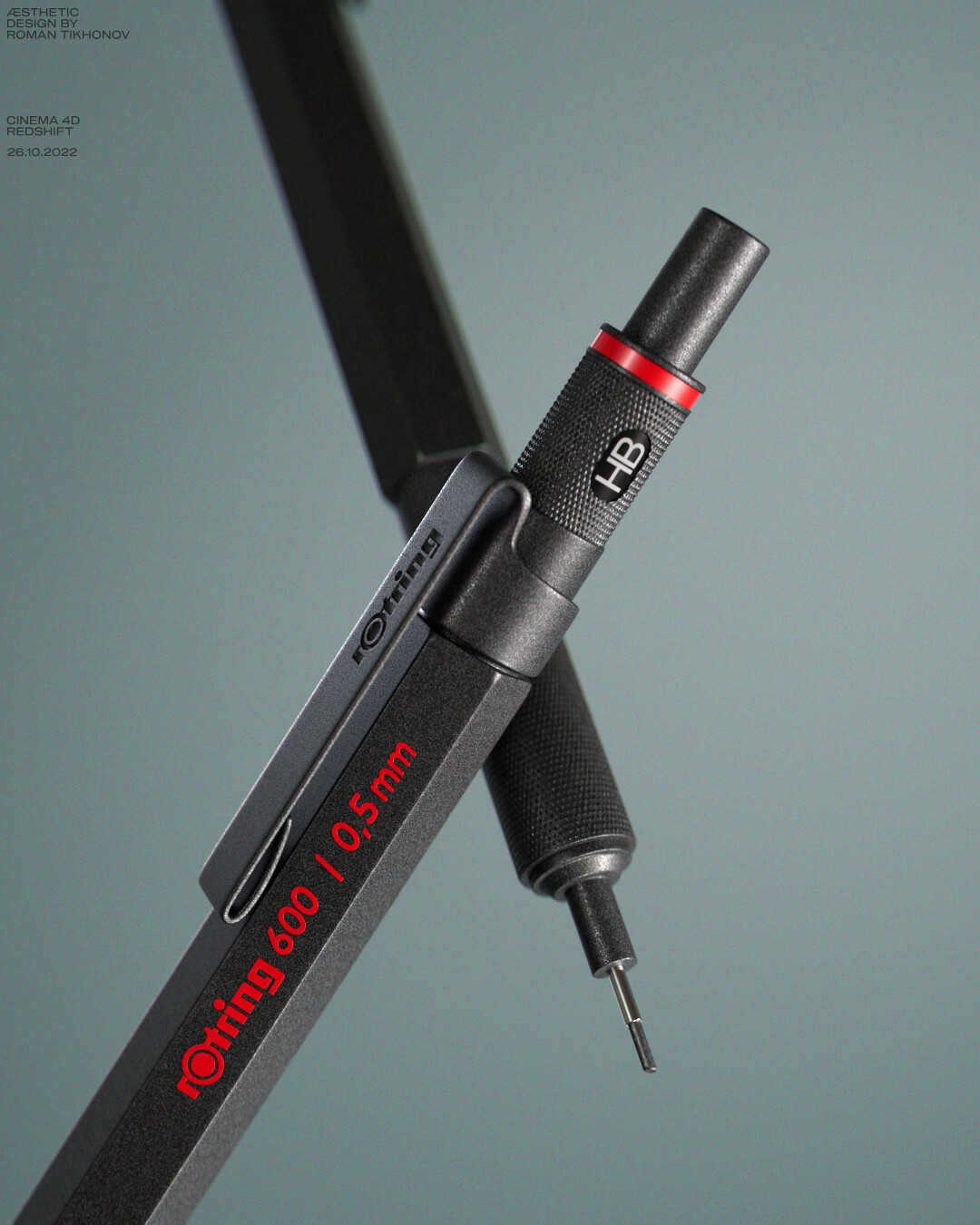 ArtStation - Rotring Pencil • Product Visualization