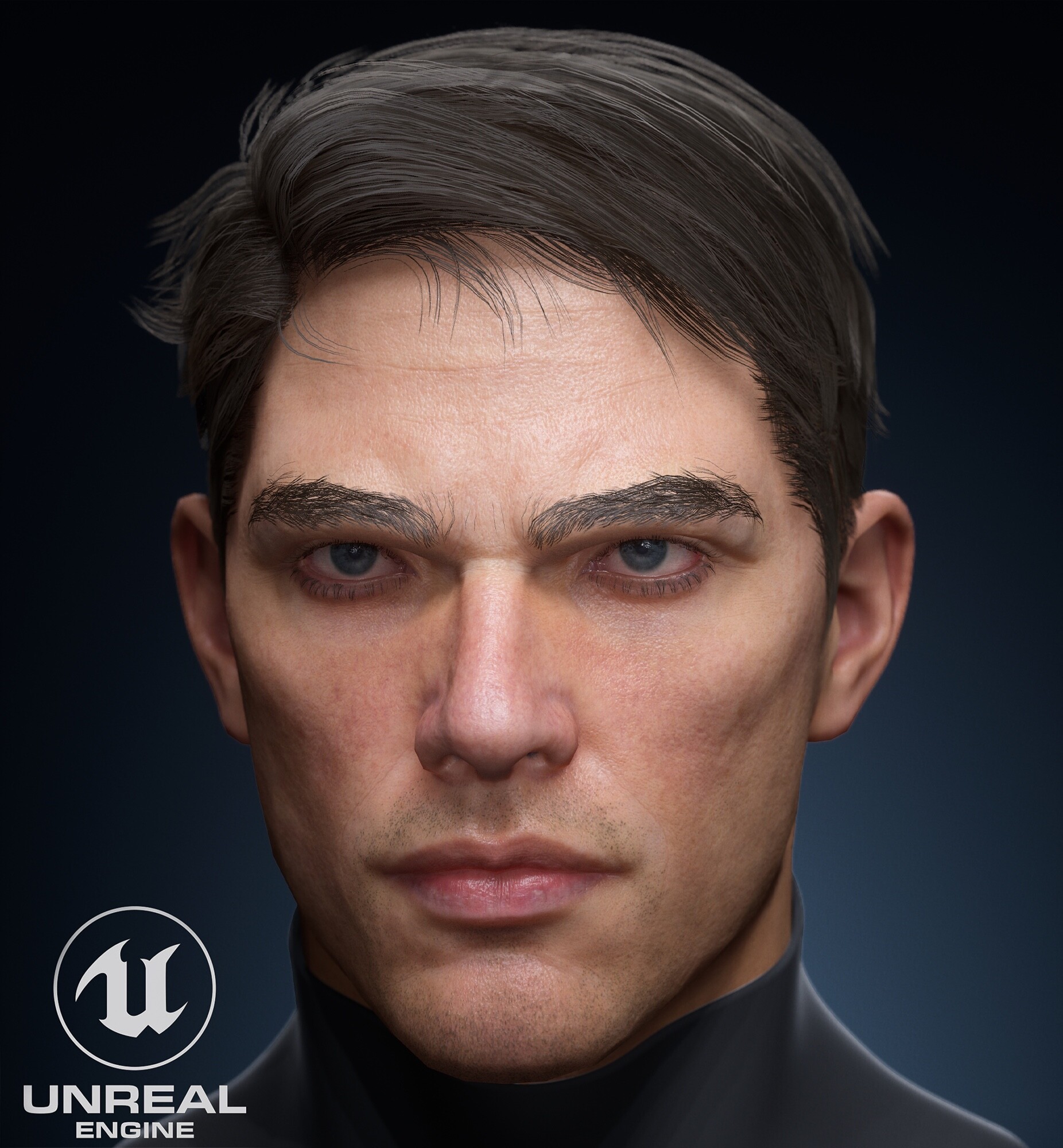 ArtStation - UE5 Real-time Male Headshot Practice