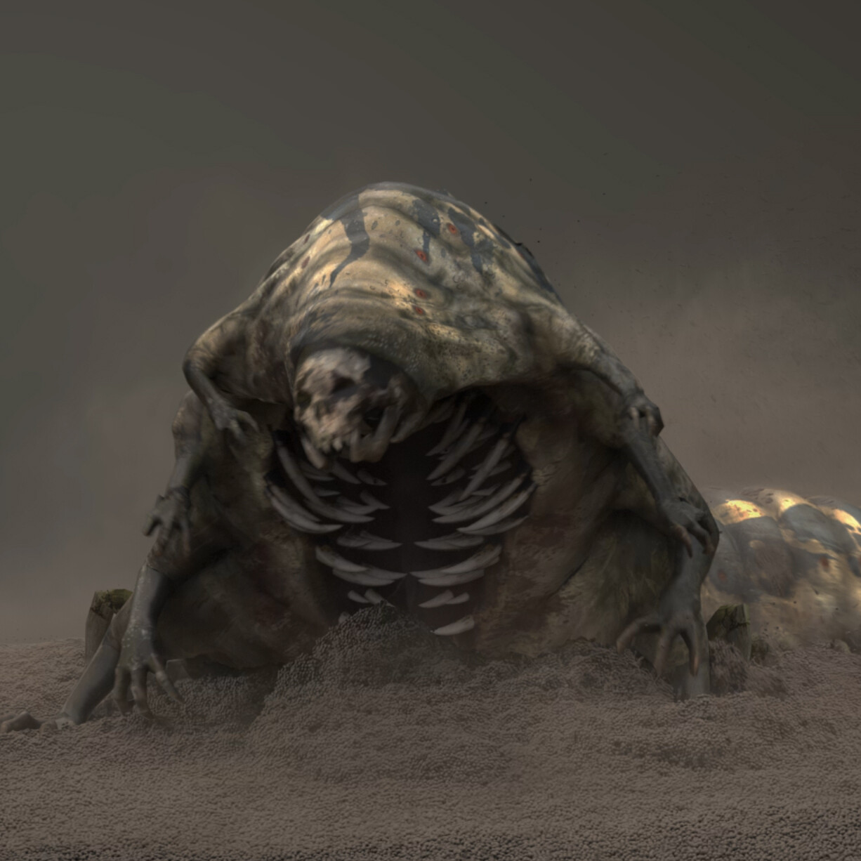 ArtStation - Worm Digging FX Houdini (WIP)