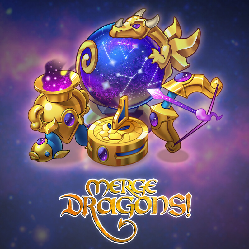 ArtStation - Merge Dragons! - Shimmering Stars Game Props