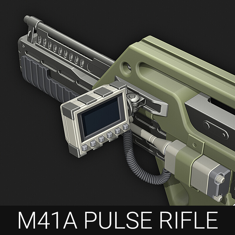 ArtStation - Pulse Rifle - High Poly