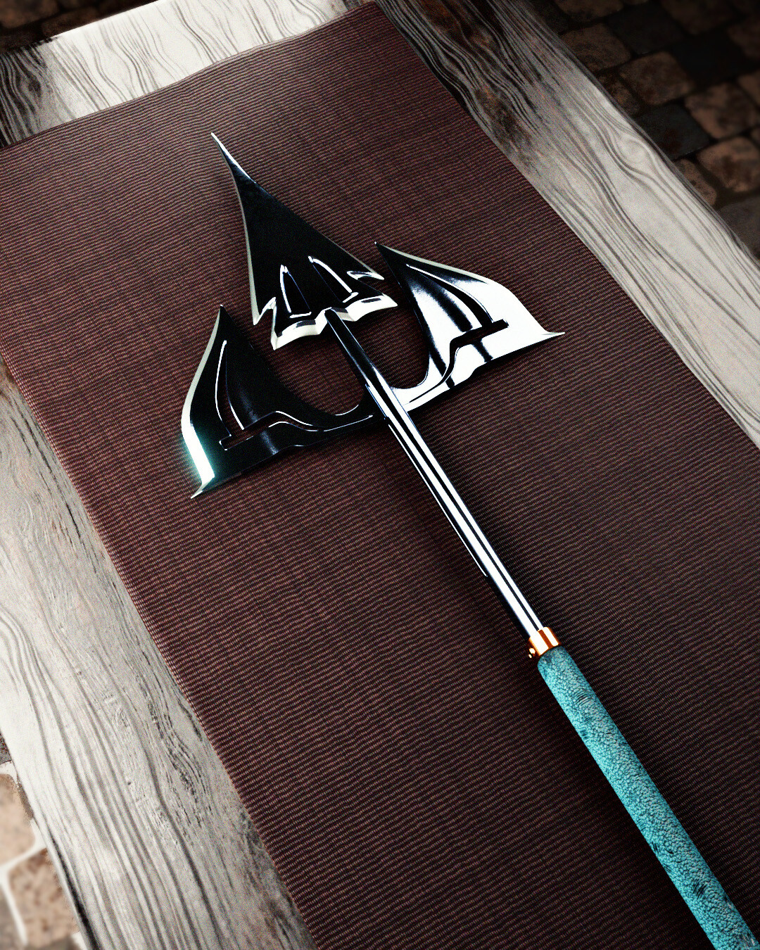 ArtStation - Transforming Halberd / Trident Weapon