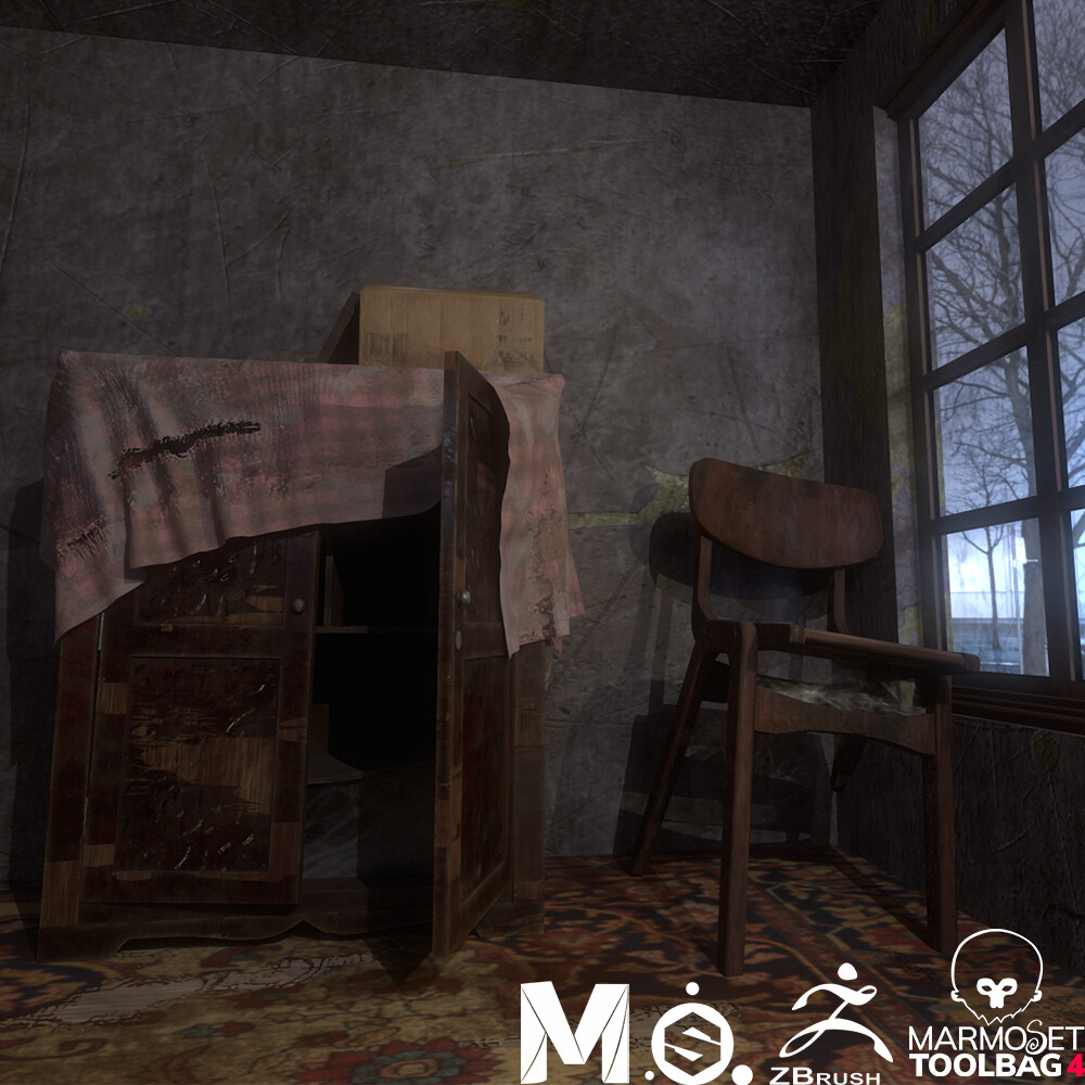 ArtStation - Apocalypse_Time_House_Environment