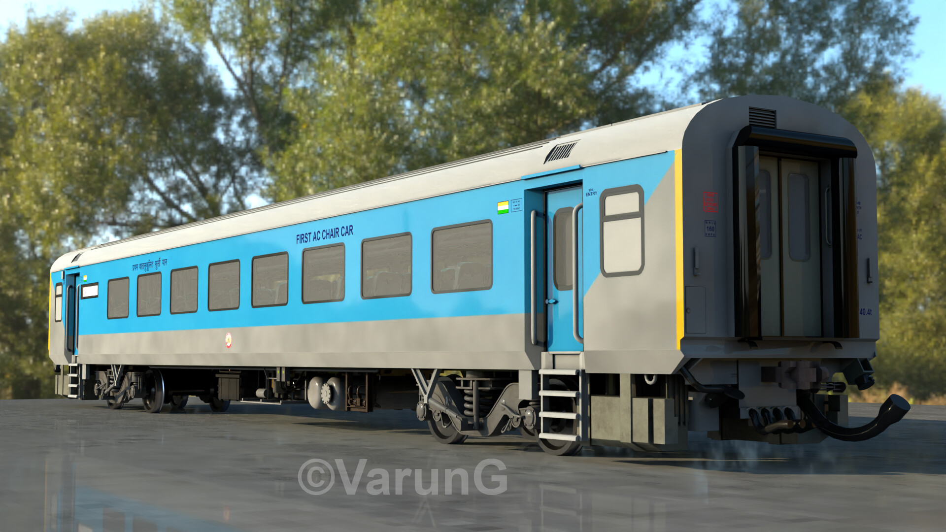 ArtStation - Render of VG LHB Chaircar Coaches Pack for Open Rails ...