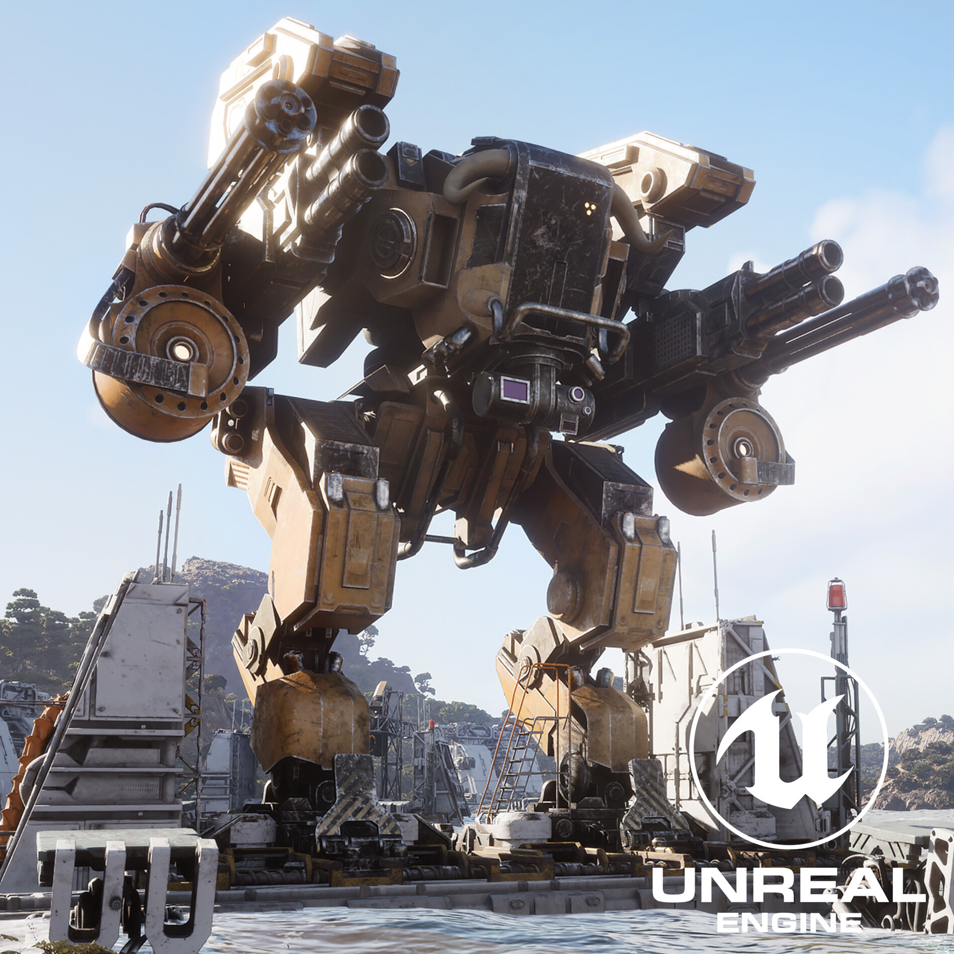ArtStation - Red Coast Base-Unreal Engine 5