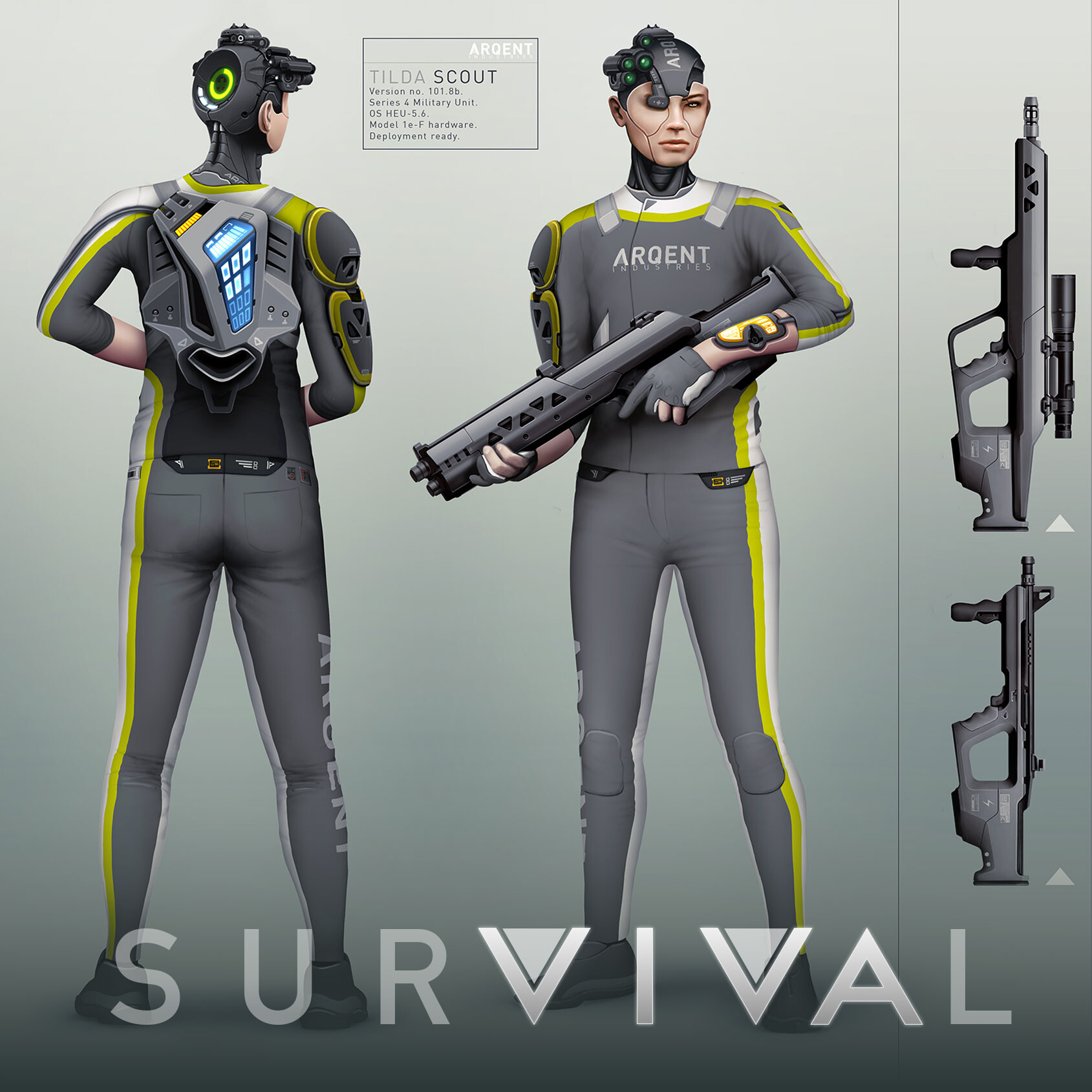 ArtStation - 'Survival': Android Character - concept art