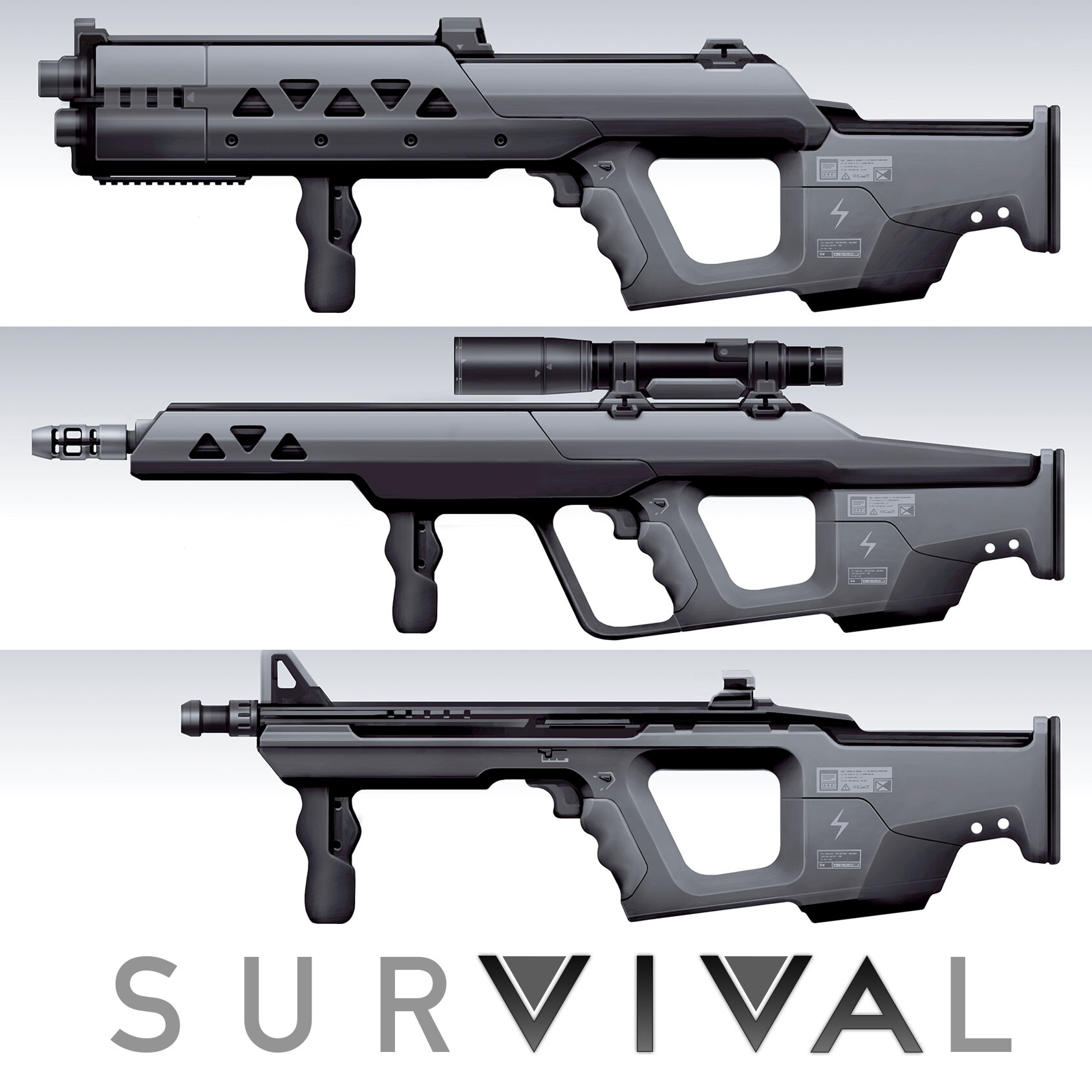 ArtStation - 'Survival': Weapons - concept art