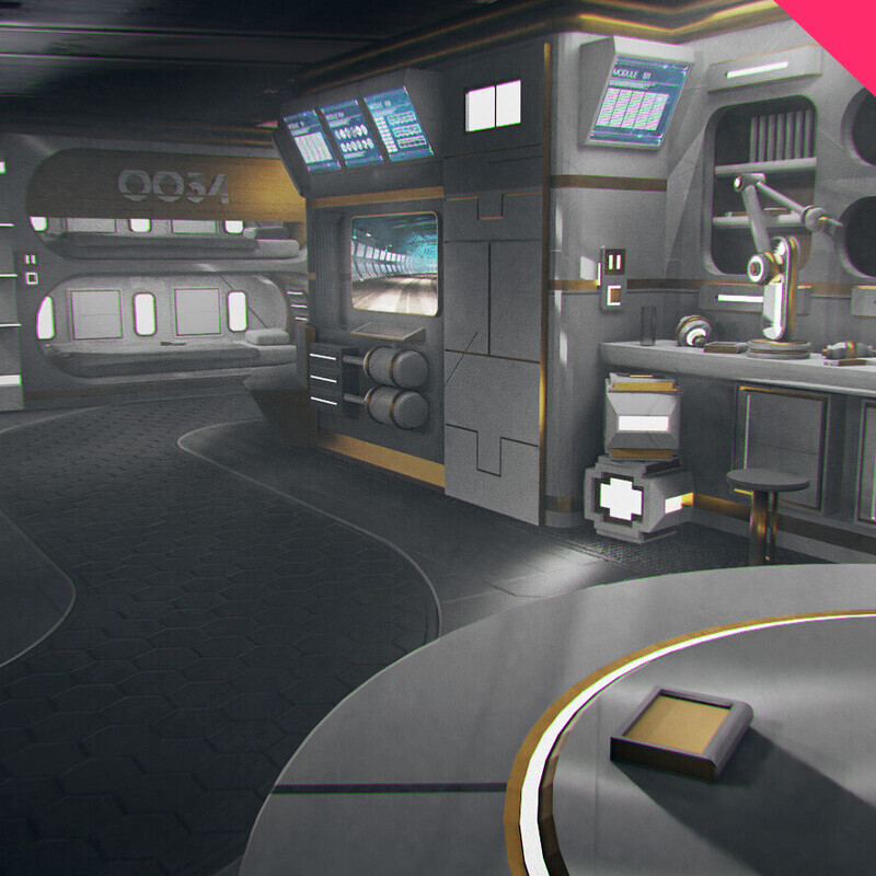 ArtStation - SECURITY DORM ROOM - Environment Design