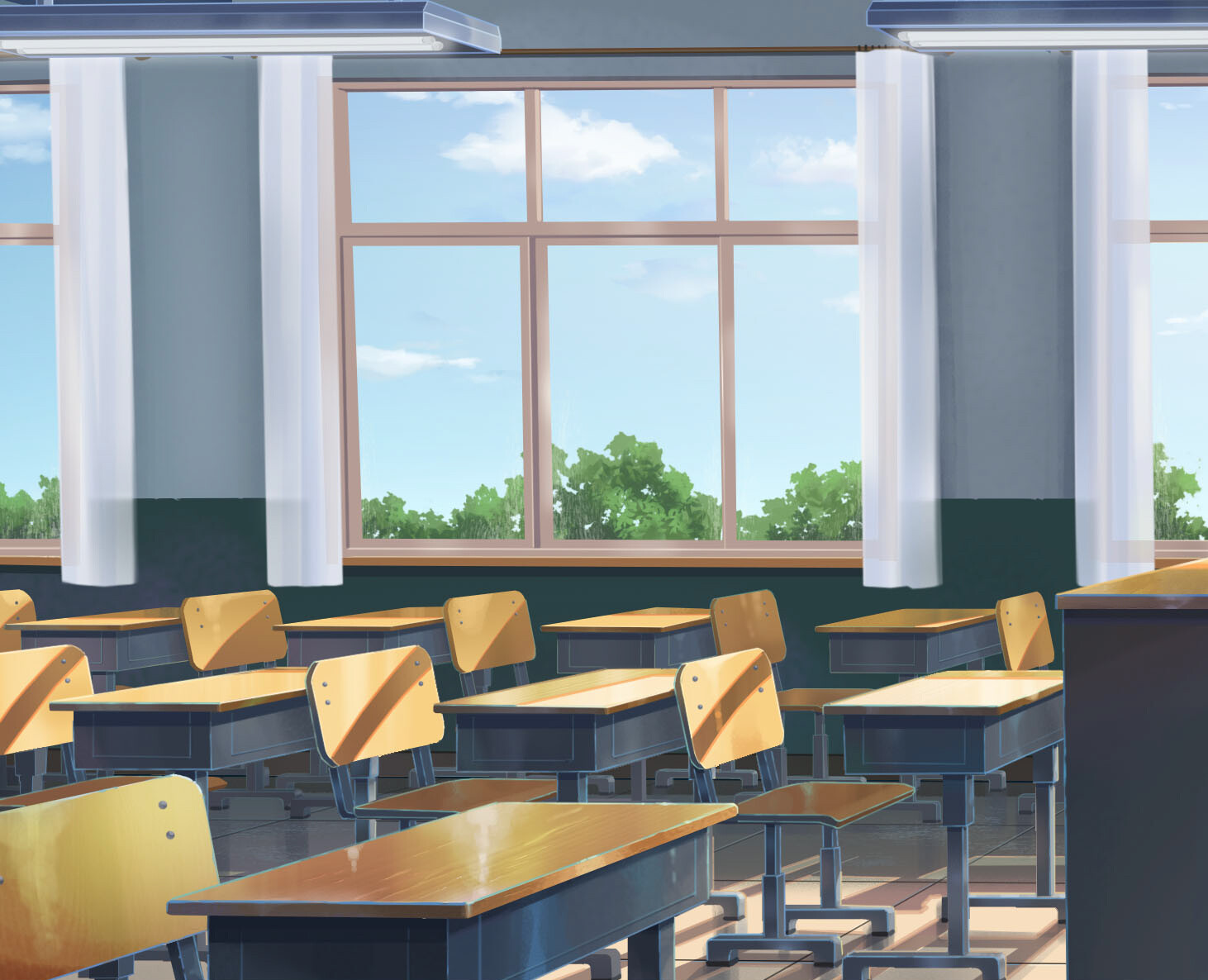 ArtStation - Classroom background