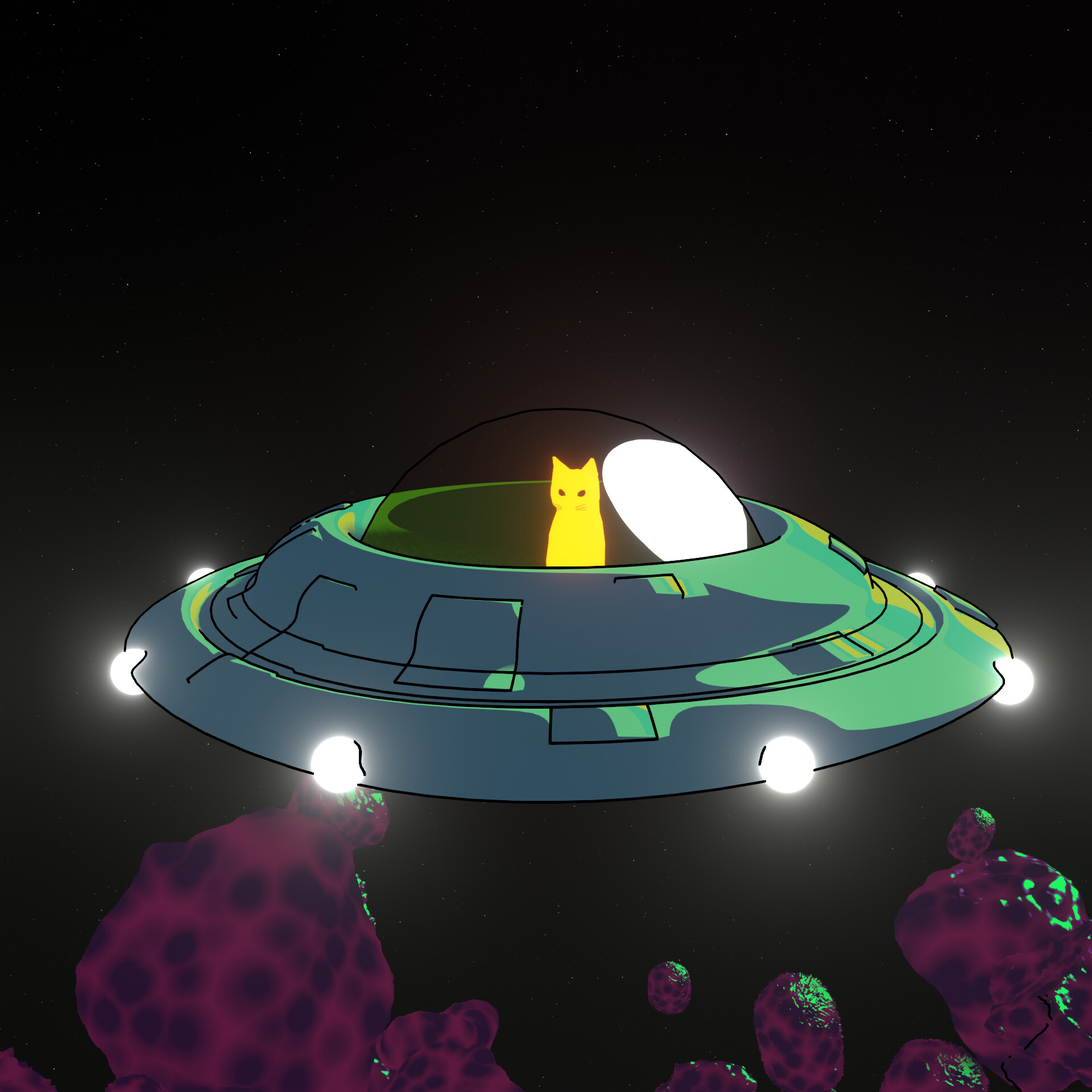 ArtStation - Spacial cat