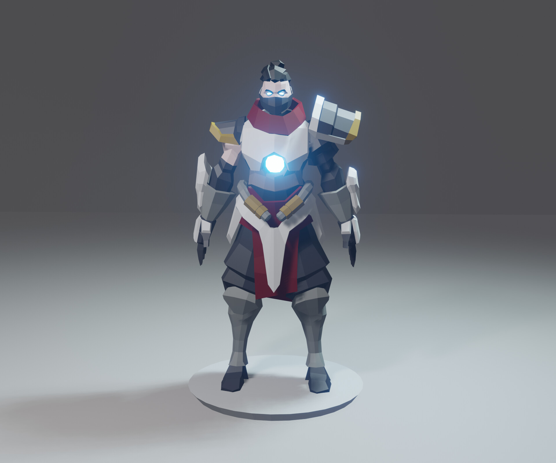 ArtStation - Pulsefire shen 3D polymodel/animation