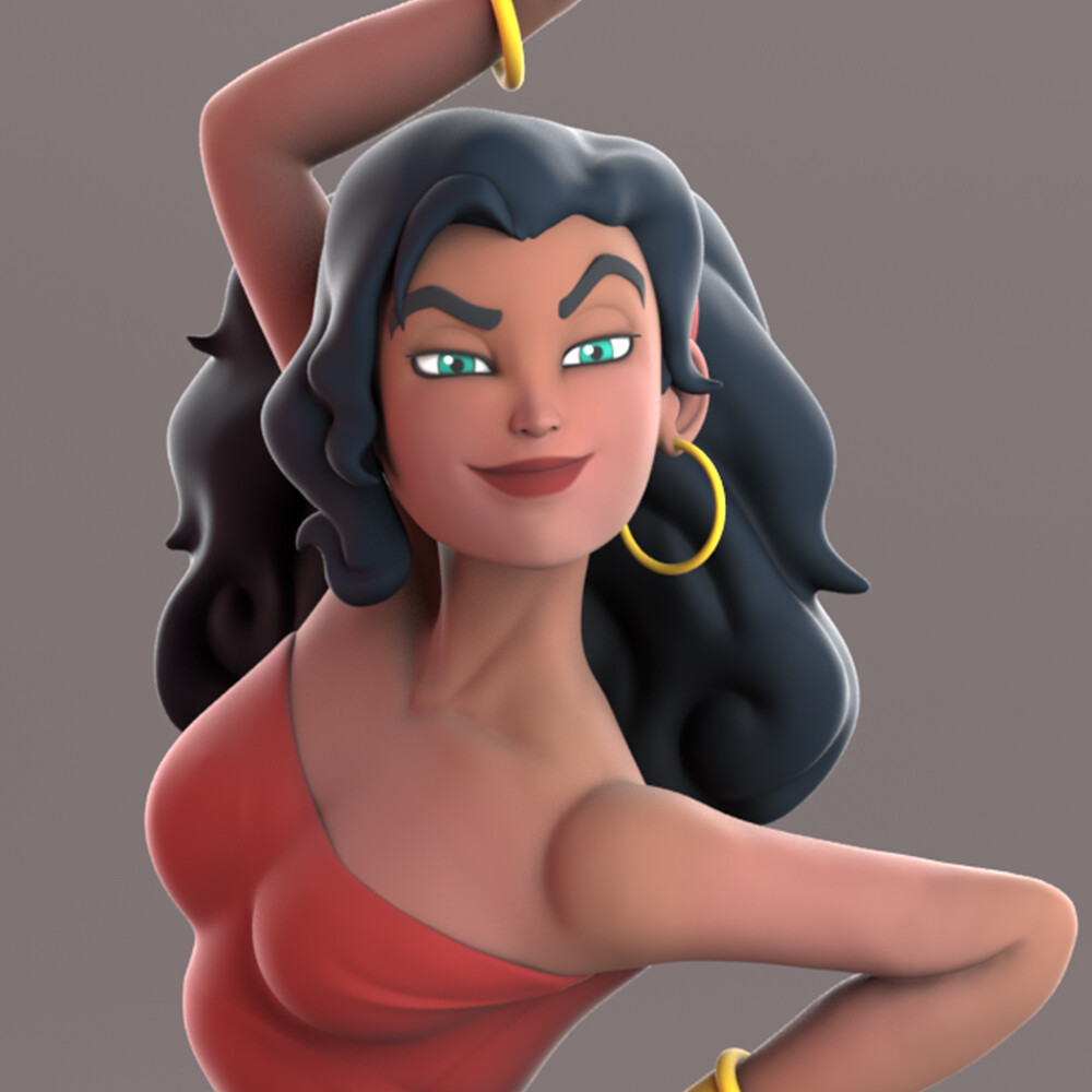 ArtStation - Esmeralda 3D Sculpt