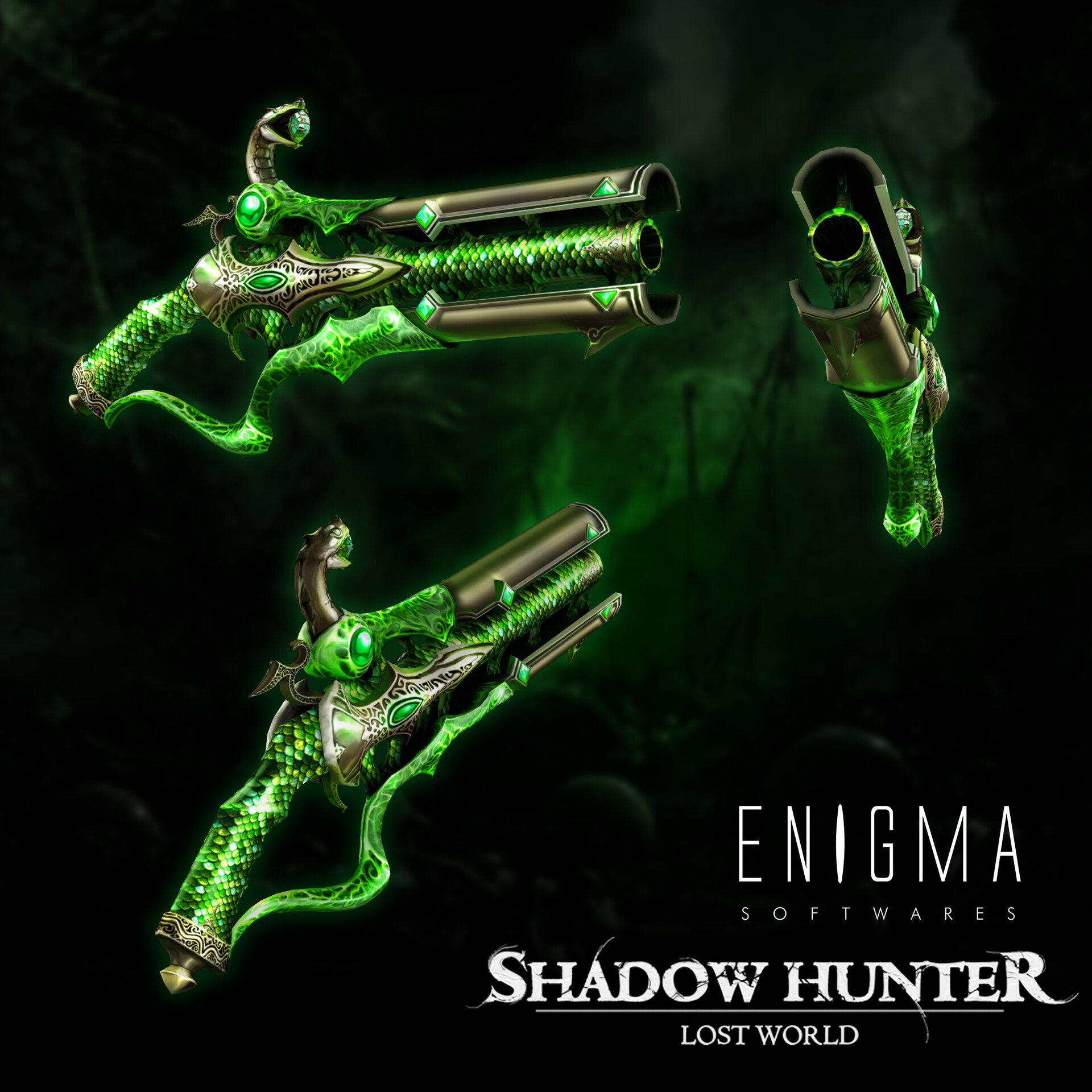 ArtStation - Hydra Scale Weapon Pack