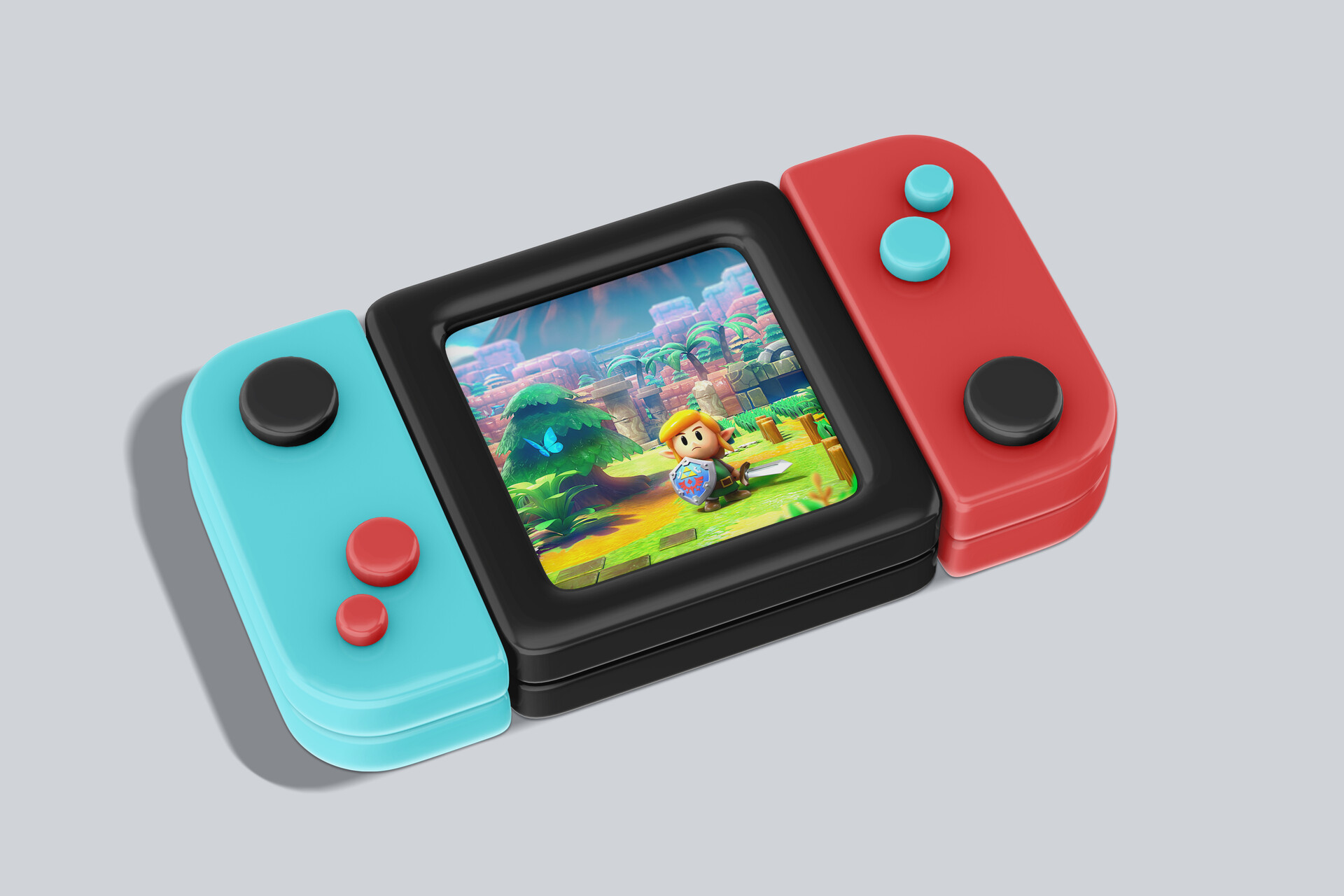 ArtStation - Free Stylized Retro Gaming Device Mockup