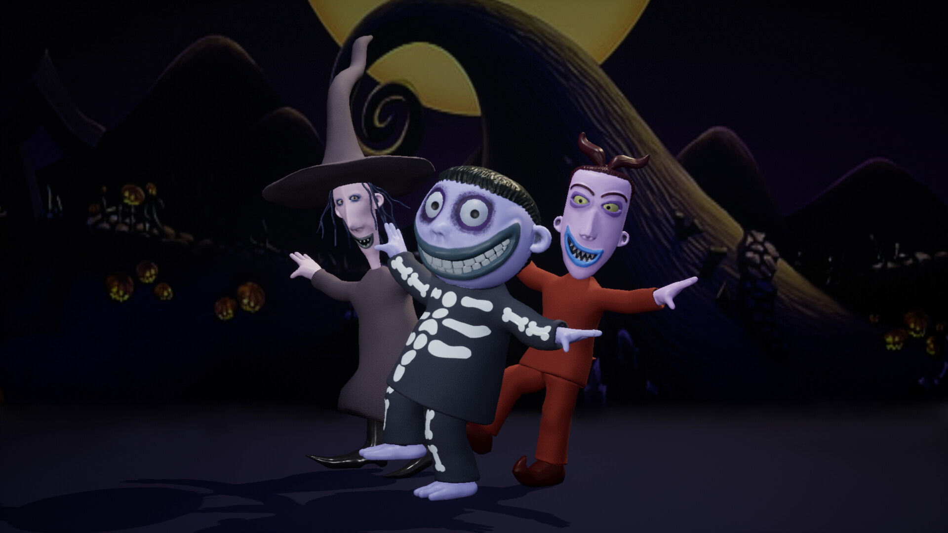 ArtStation - Lock, Shock and Barrel - The Nightmare before Christmas