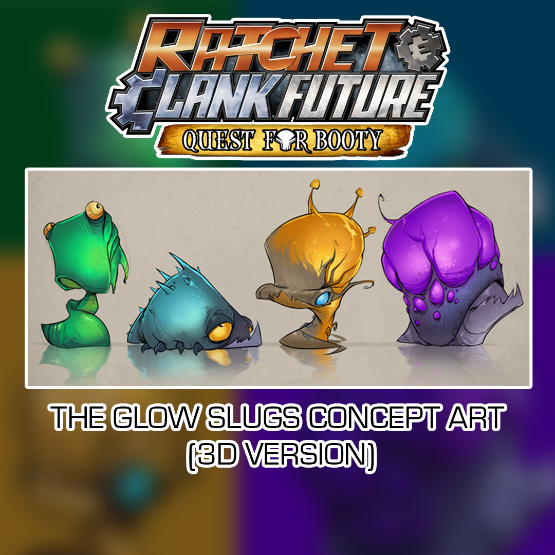 ArtStation - Glow Slugs (3D Scuplt Remake)