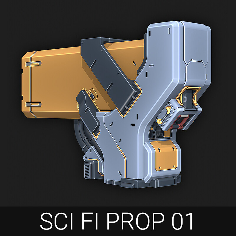 ArtStation - Sci Fi Prop 01 - High Poly