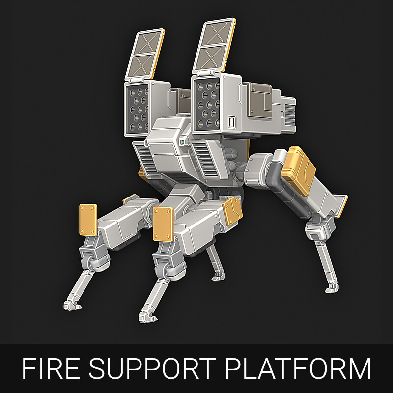 ArtStation - Fire Support Platform - High Poly