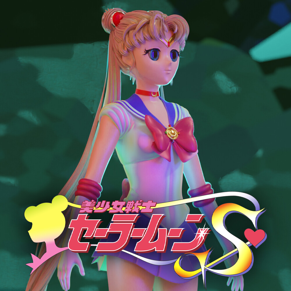 ArtStation - Sailor Moon 3D Model
