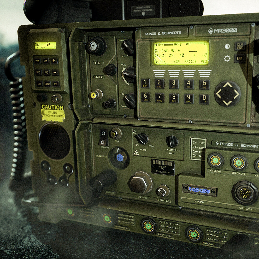 ArtStation - Military Radio 3D Art (Real-Time)