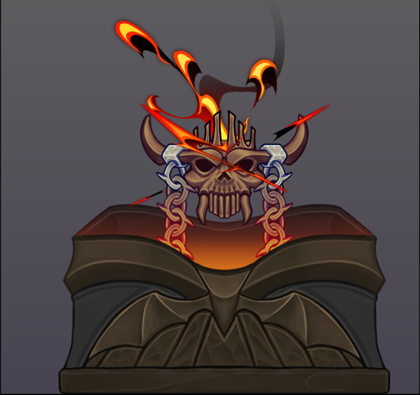 ArtStation - 2d explosion effects on a cursed chest