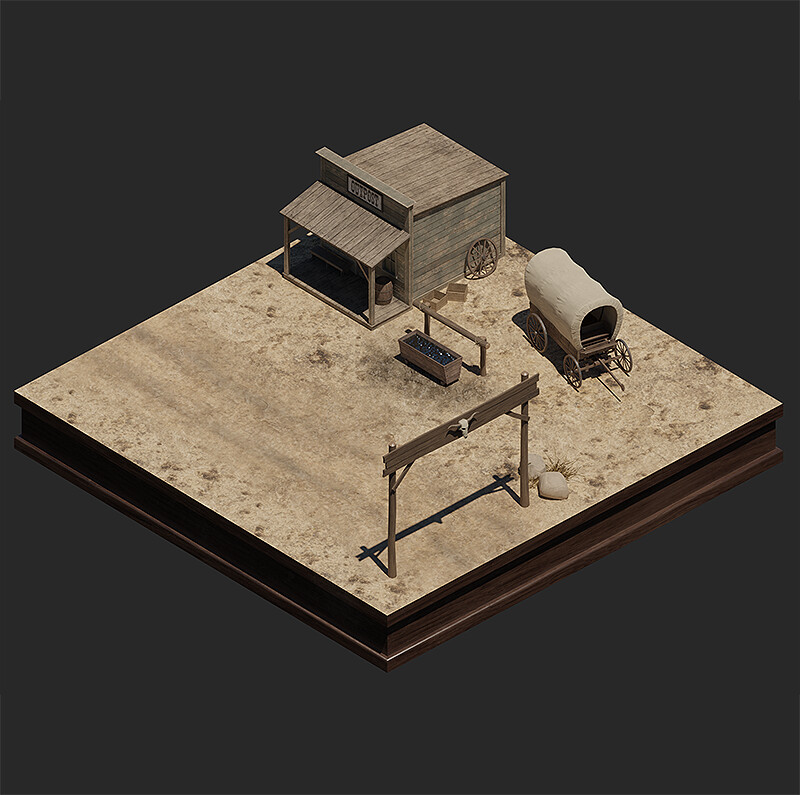 ArtStation - Outpost - Wild West