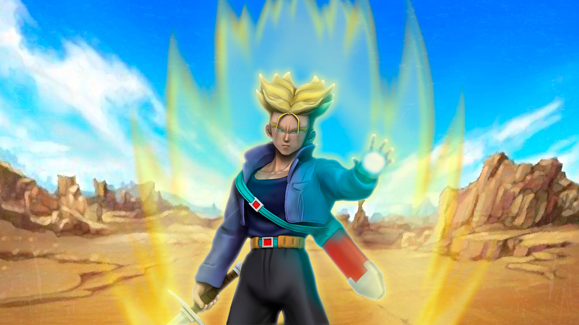 ArtStation - Future Trunks 3D Model Fan Art