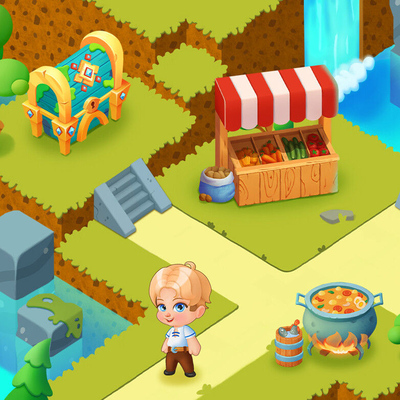 ArtStation - mobile game art + UI design + character design