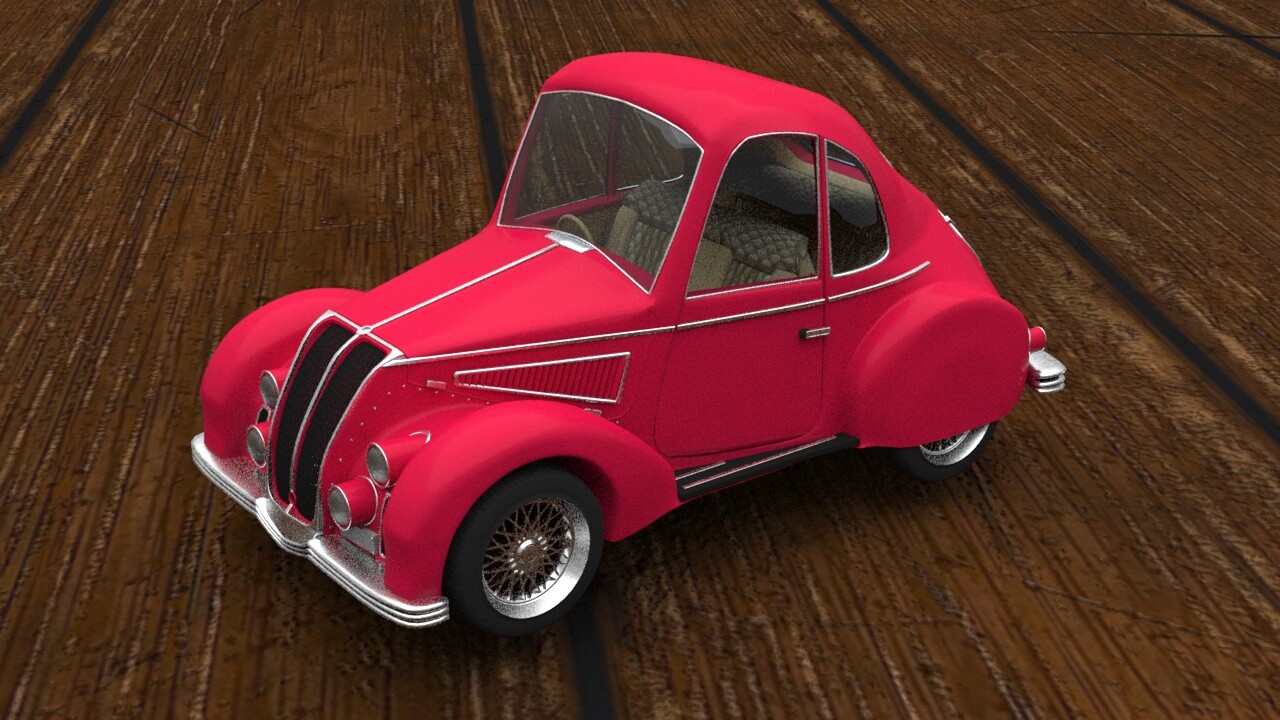 ArtStation - Cartoon 1939 Alfa Romeo 6c 2300 Mille Miglia