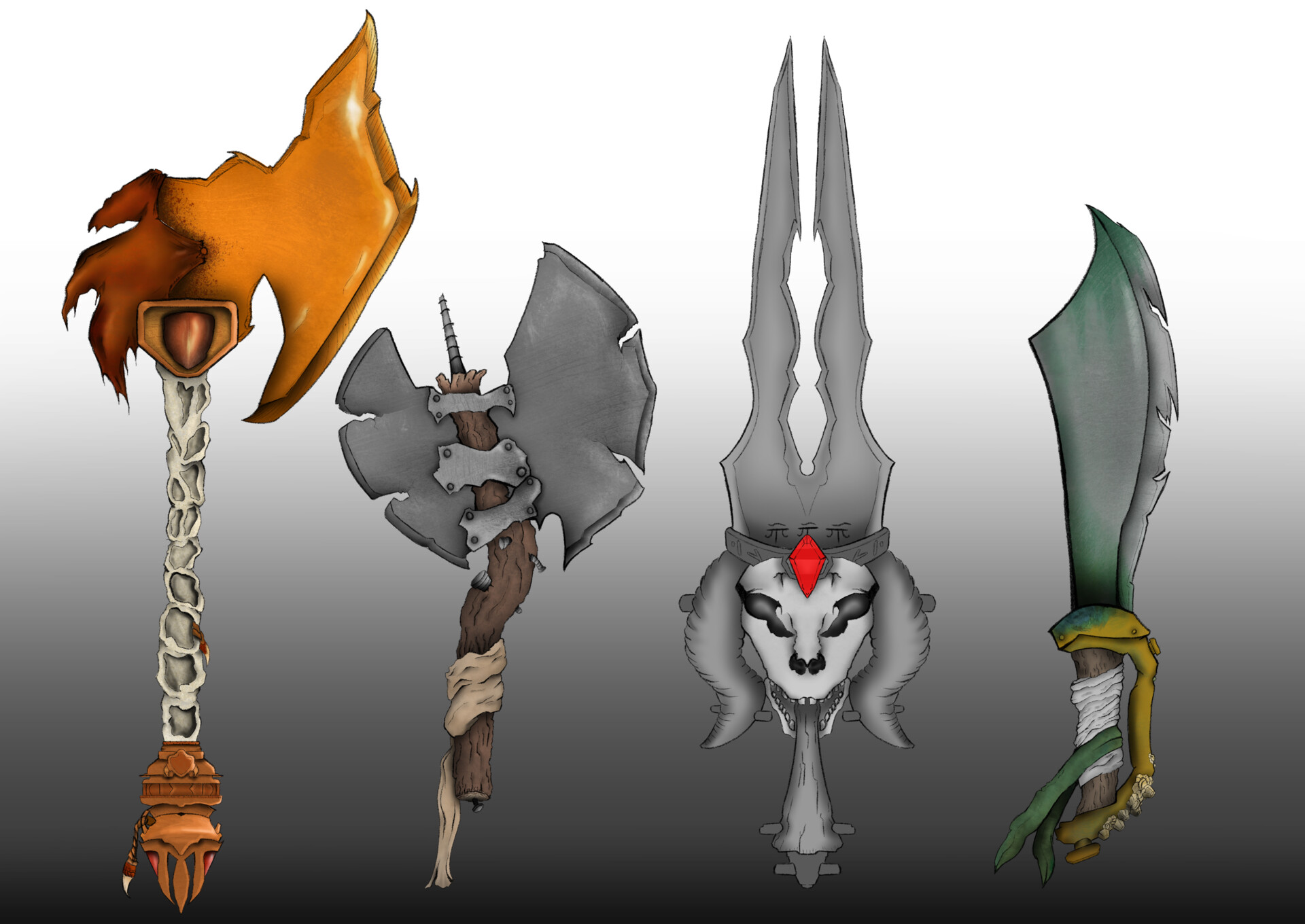 ArtStation - Weapon Concept art Devlopment