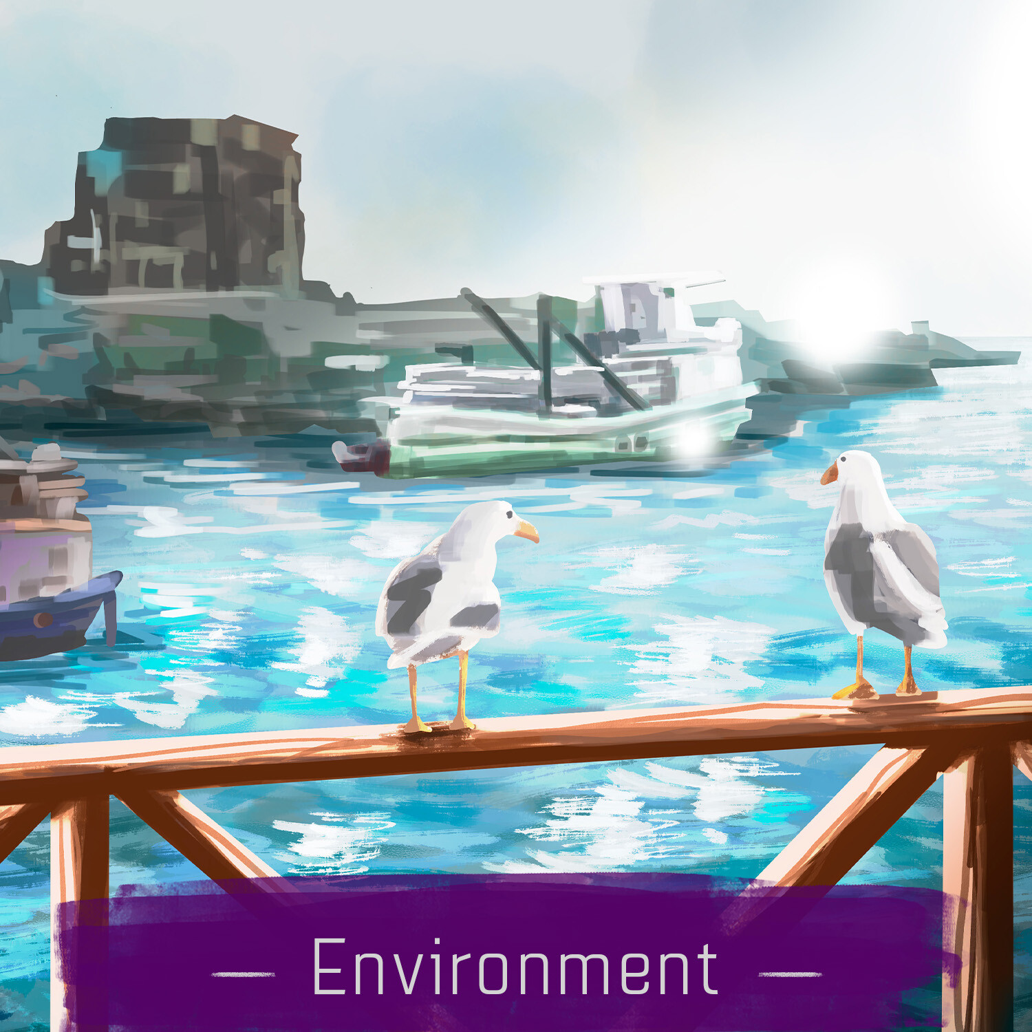 ArtStation - Concept Art: Sea Port Environment