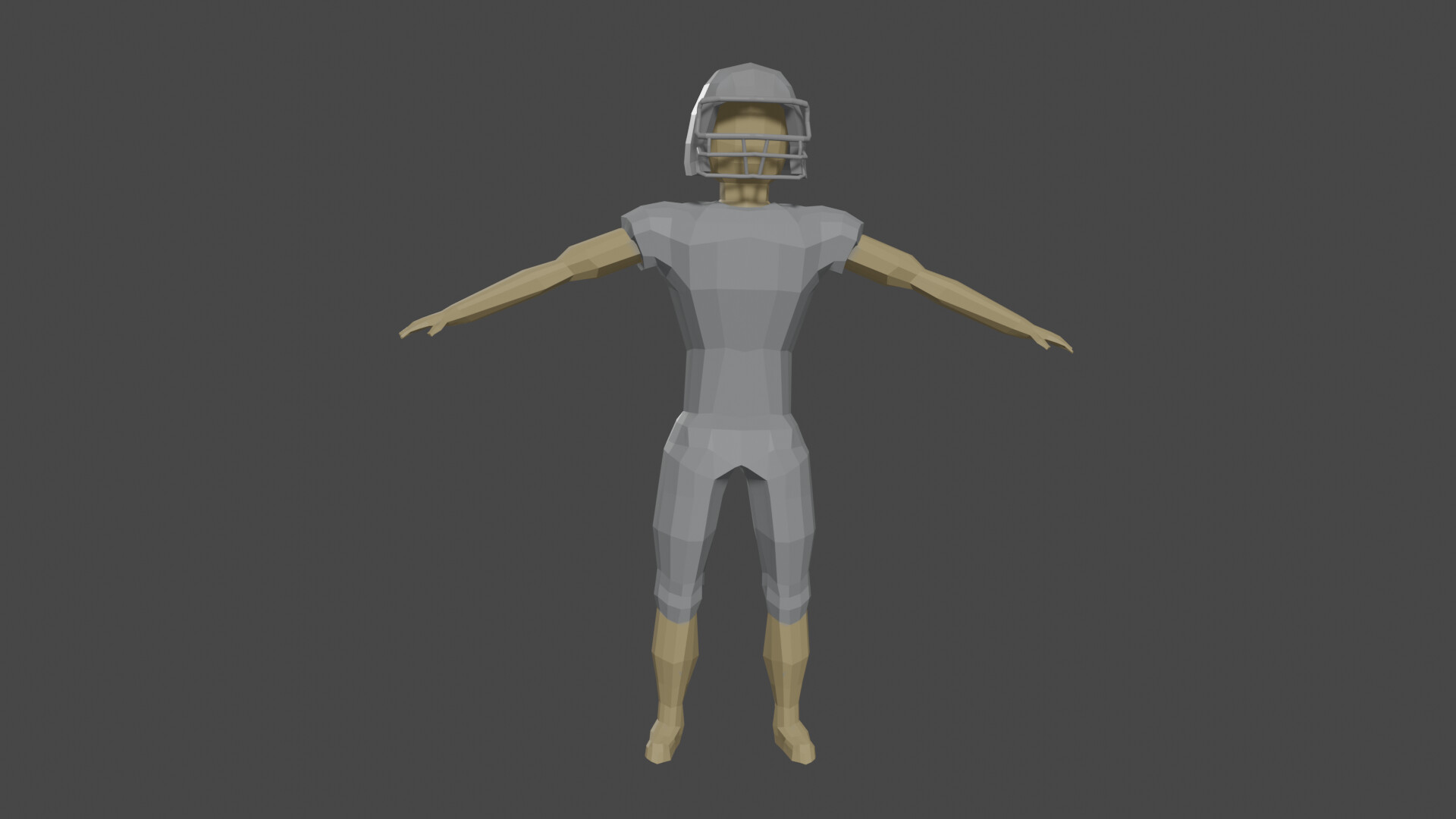 ArtStation - Low Poly American Football Character