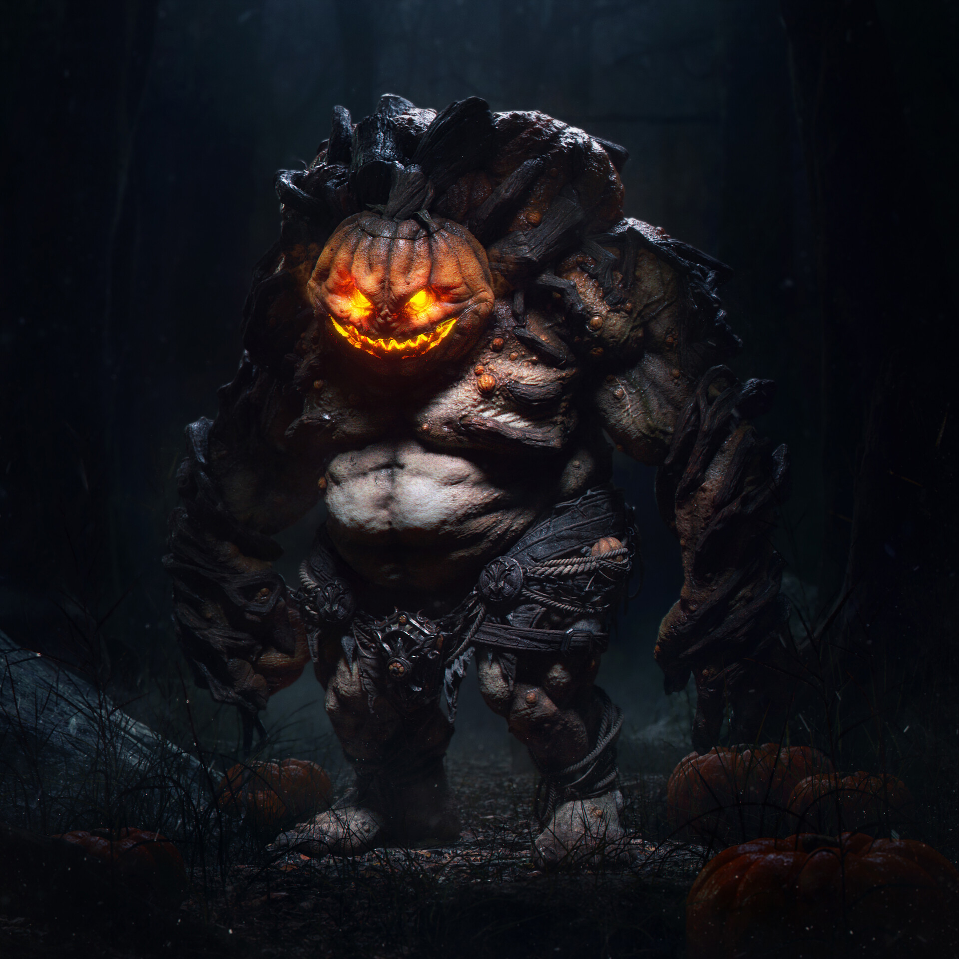 ArtStation - The Pumpkin Menace - Cinematic Character