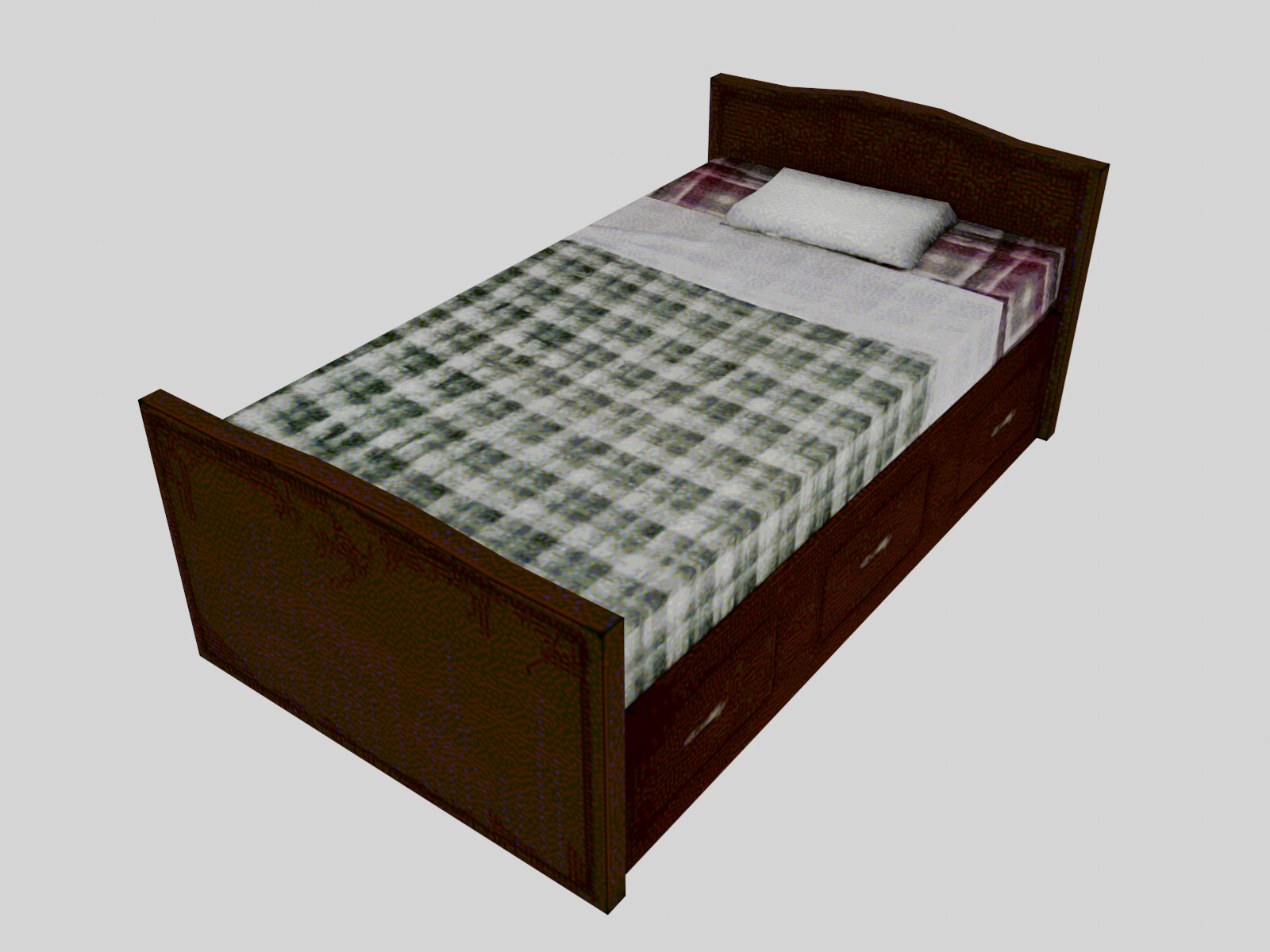 ArtStation - Individual Bed (early 2000s inspired graphics)